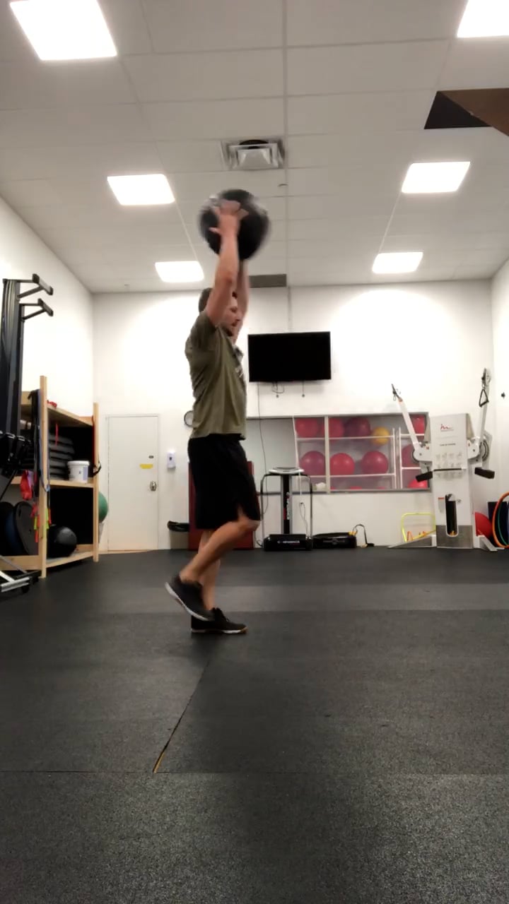 Single Leg Med Ball Slam on Vimeo