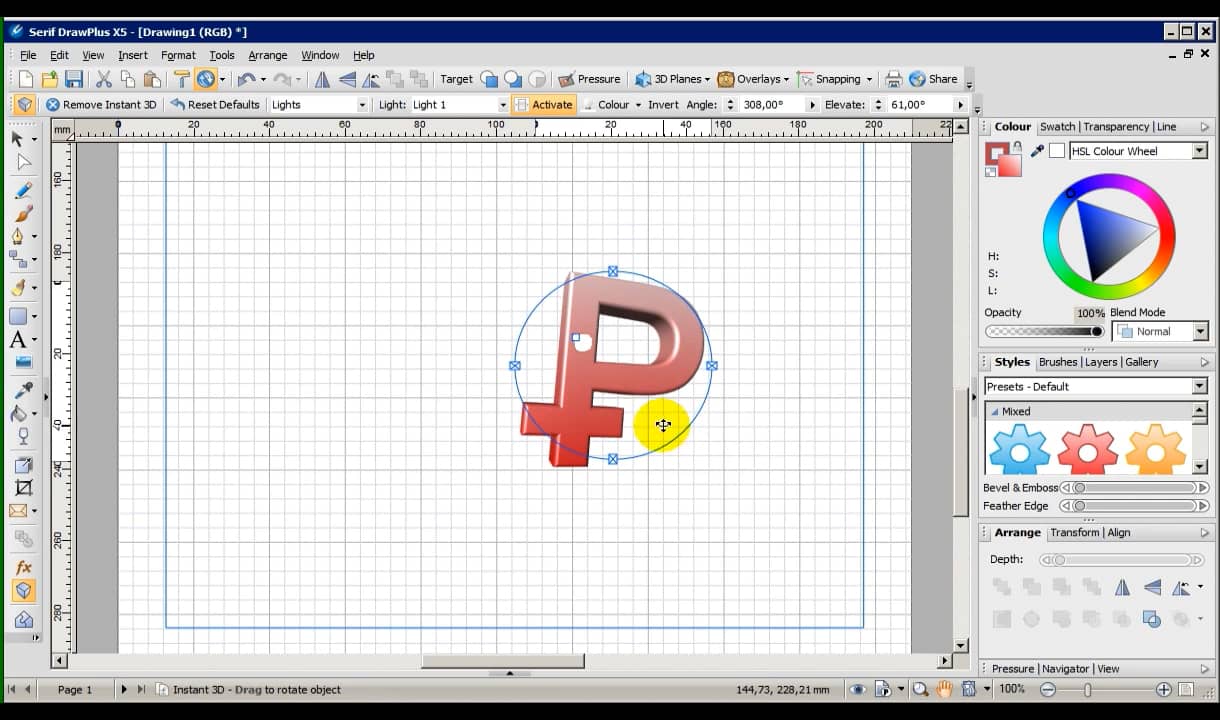Serif DrawPlus X5 (работа с 3D) on Vimeo