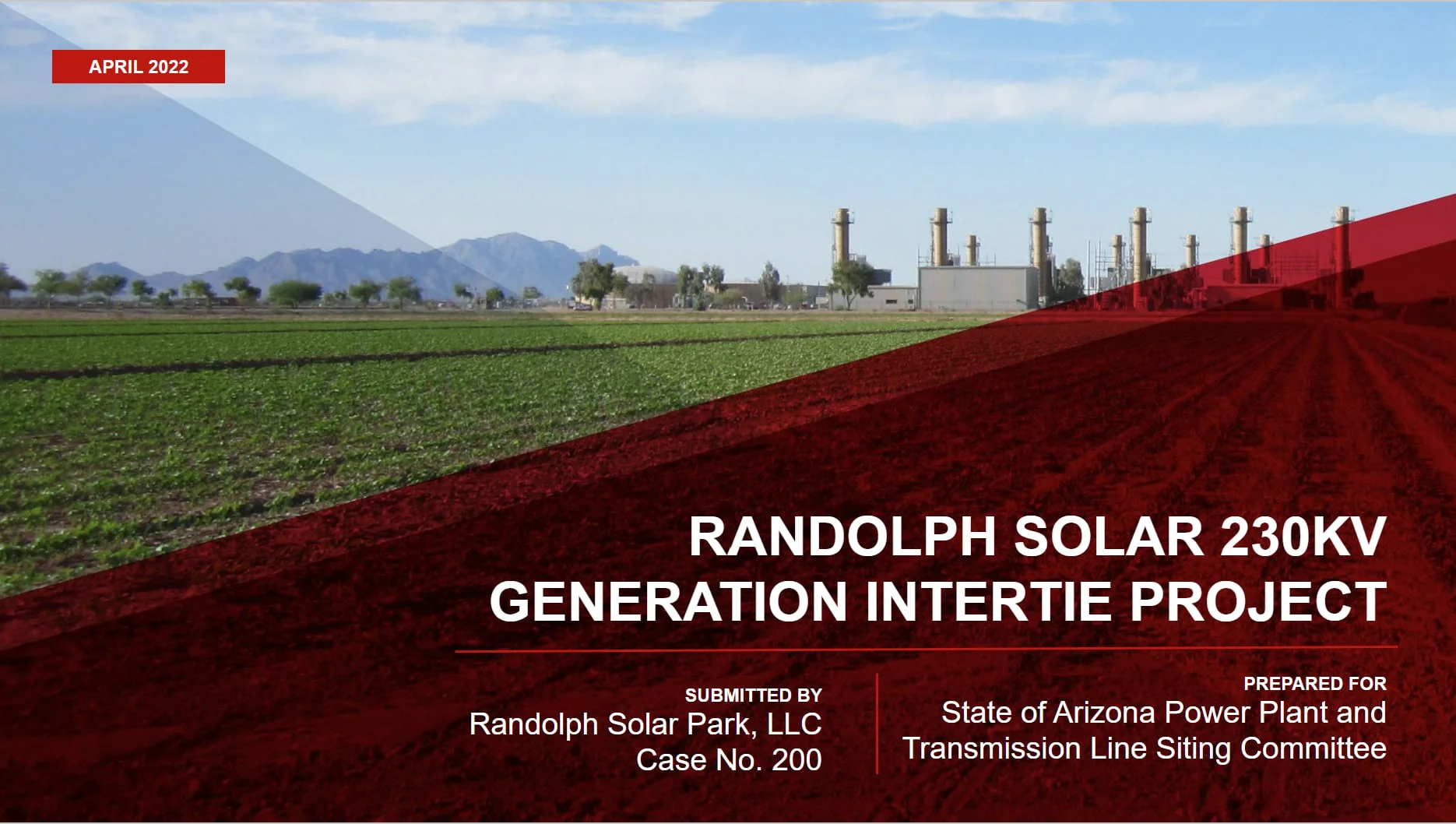 Randolph Solar 230KV Gen-Tie Project CEC Hearing on Vimeo