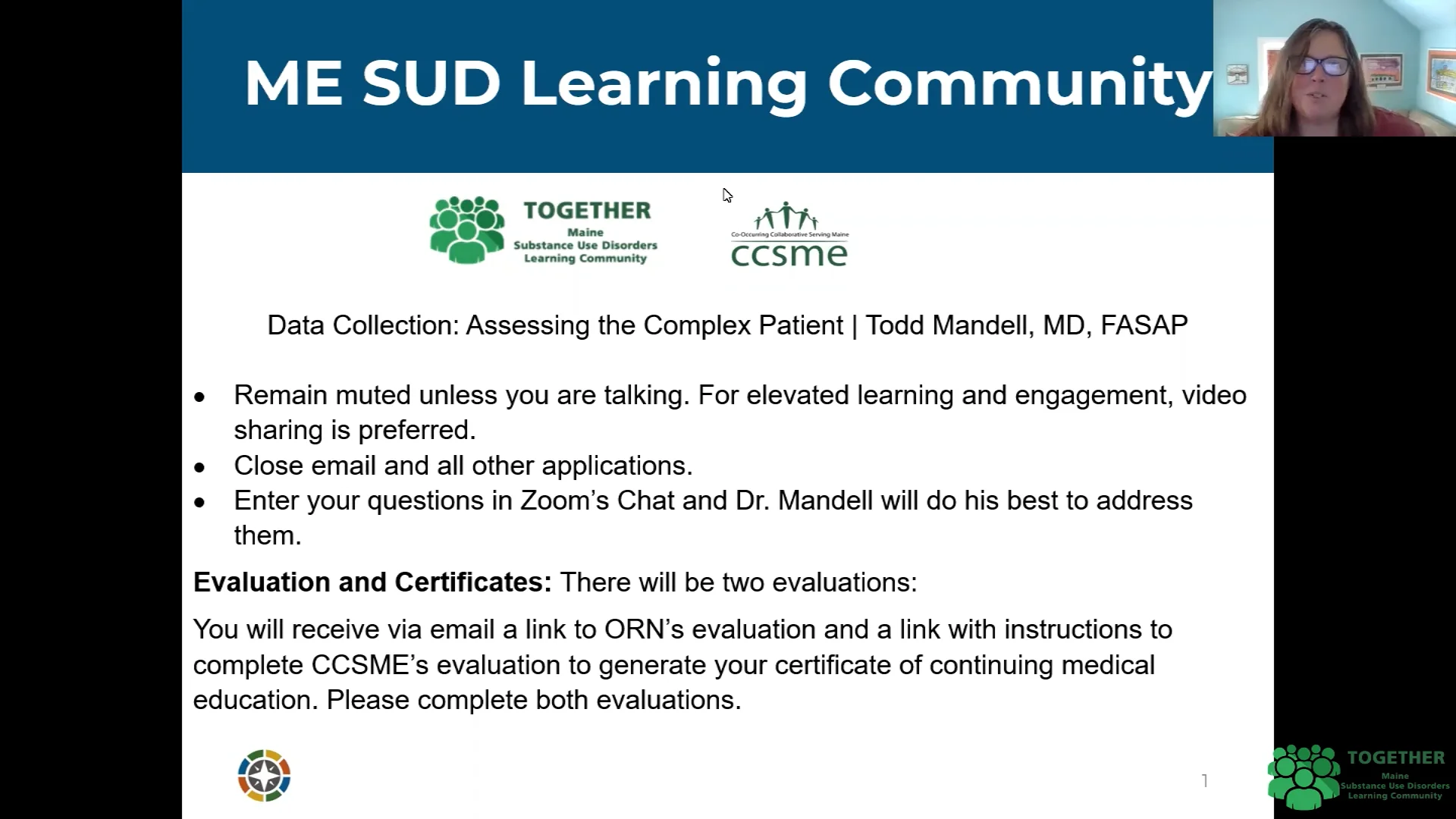 Data Collection: Assessing the Complex Patient - Todd Mandel, MD, FASAM ...