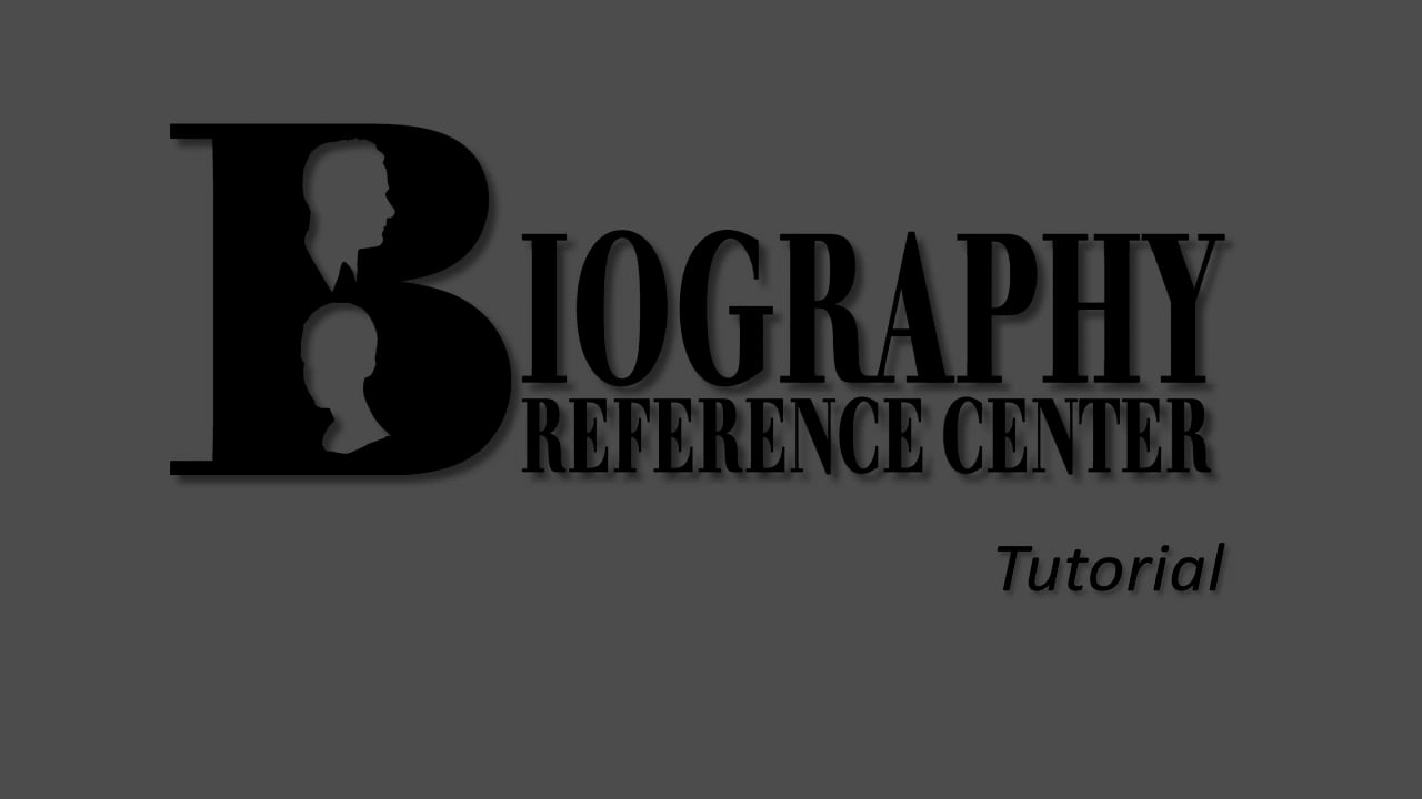 Biography Reference Center on Vimeo