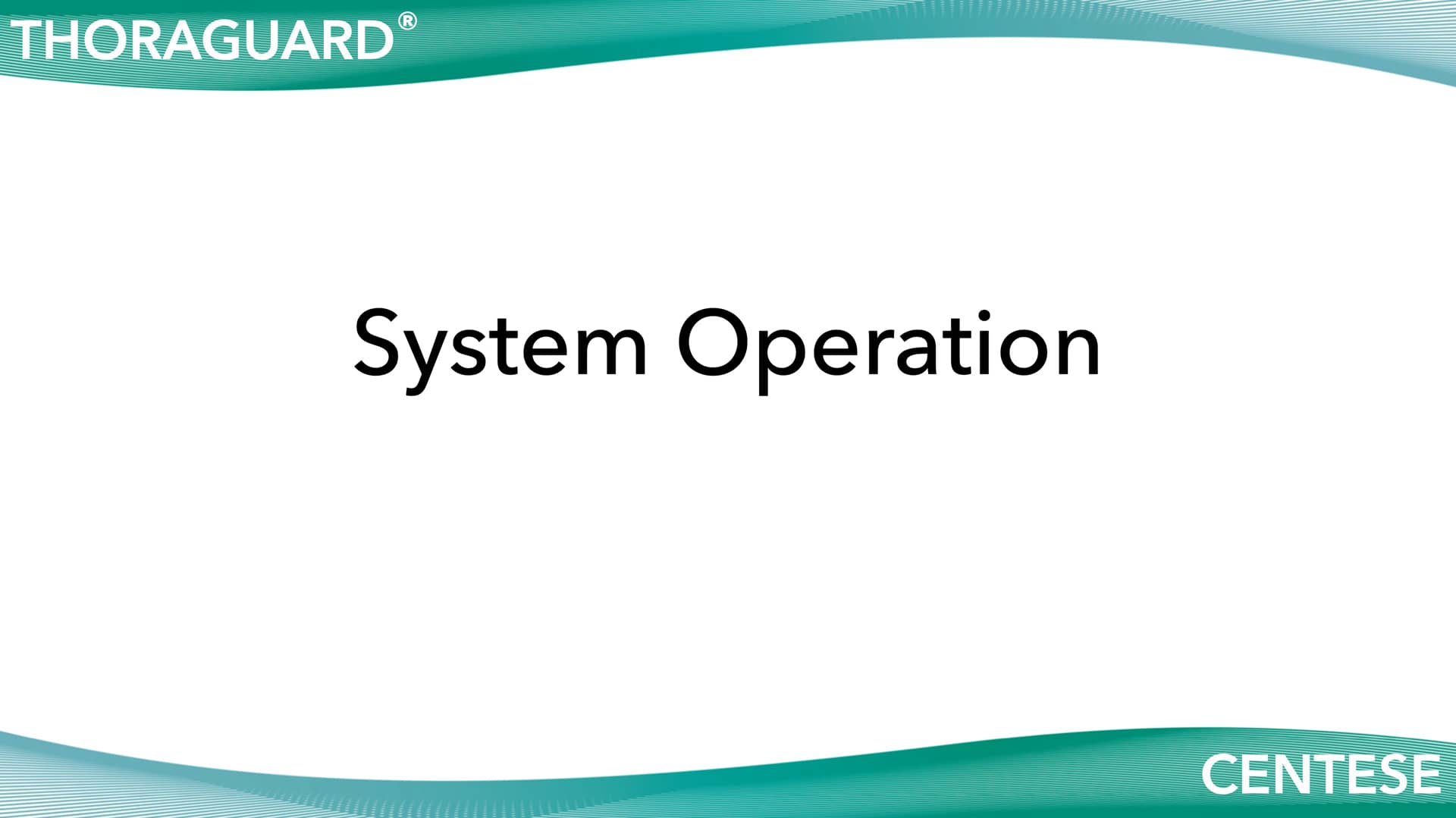 Thoraguard - System Operation on Vimeo