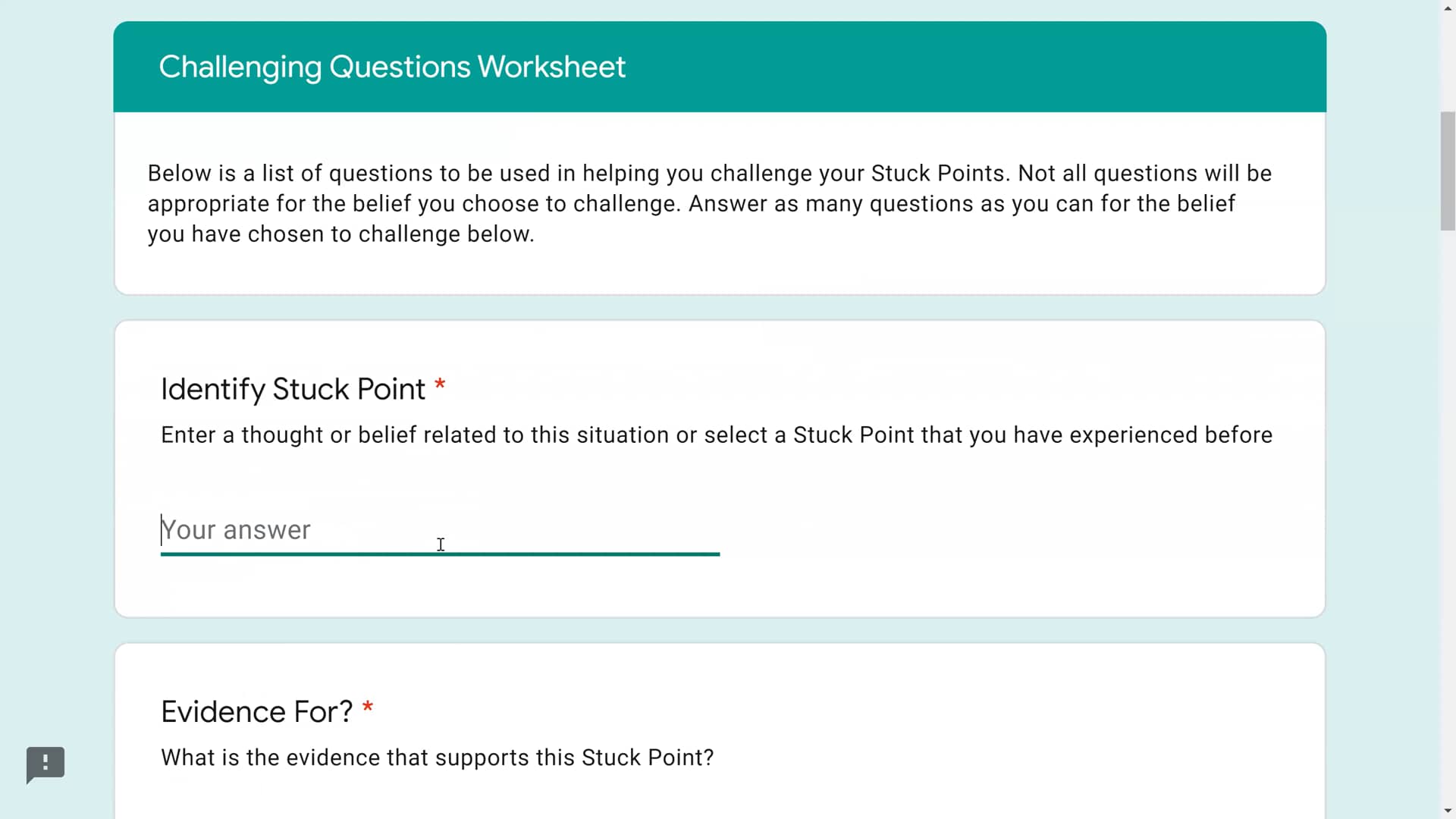 Challenging Questions Worksheet Example.mp4 on Vimeo