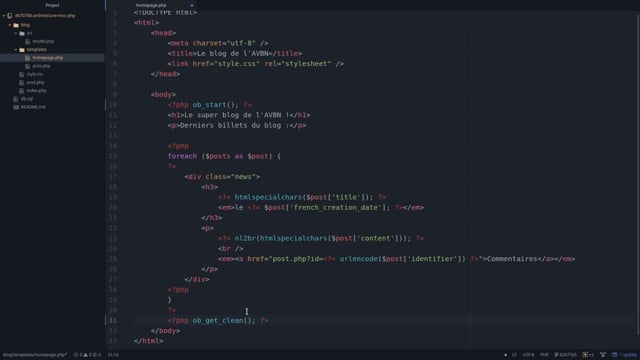 Créez un template de page - Adoptez une architecture MVC en PHP ...