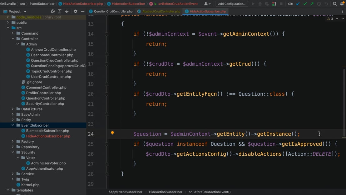 Dynamic Disable An Action And Admincontext Easyadmin For An Awesomely Powerful Admin Area