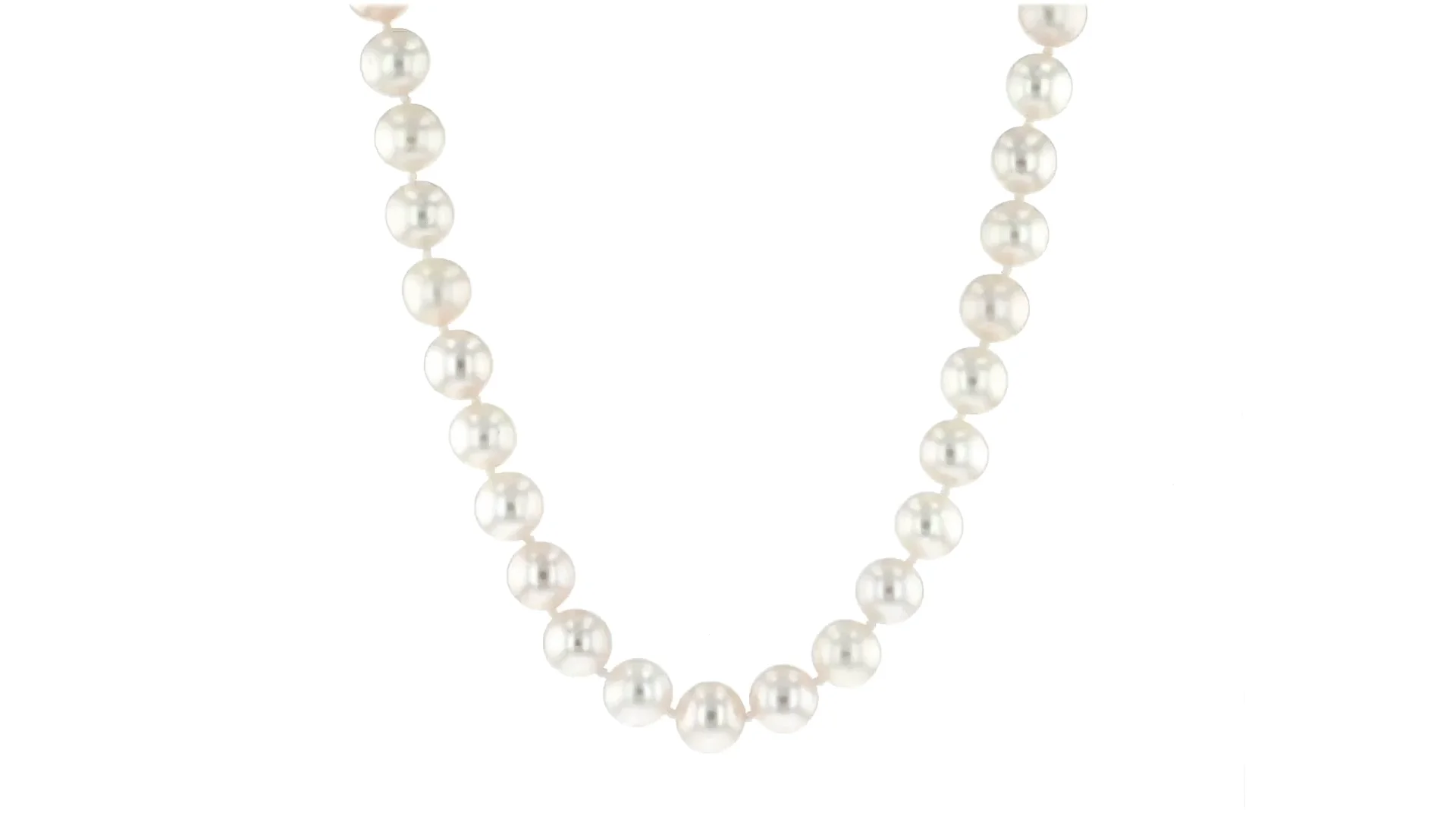 6 7mm Cultured Pearl Necklace With 14kt Yellow Gold