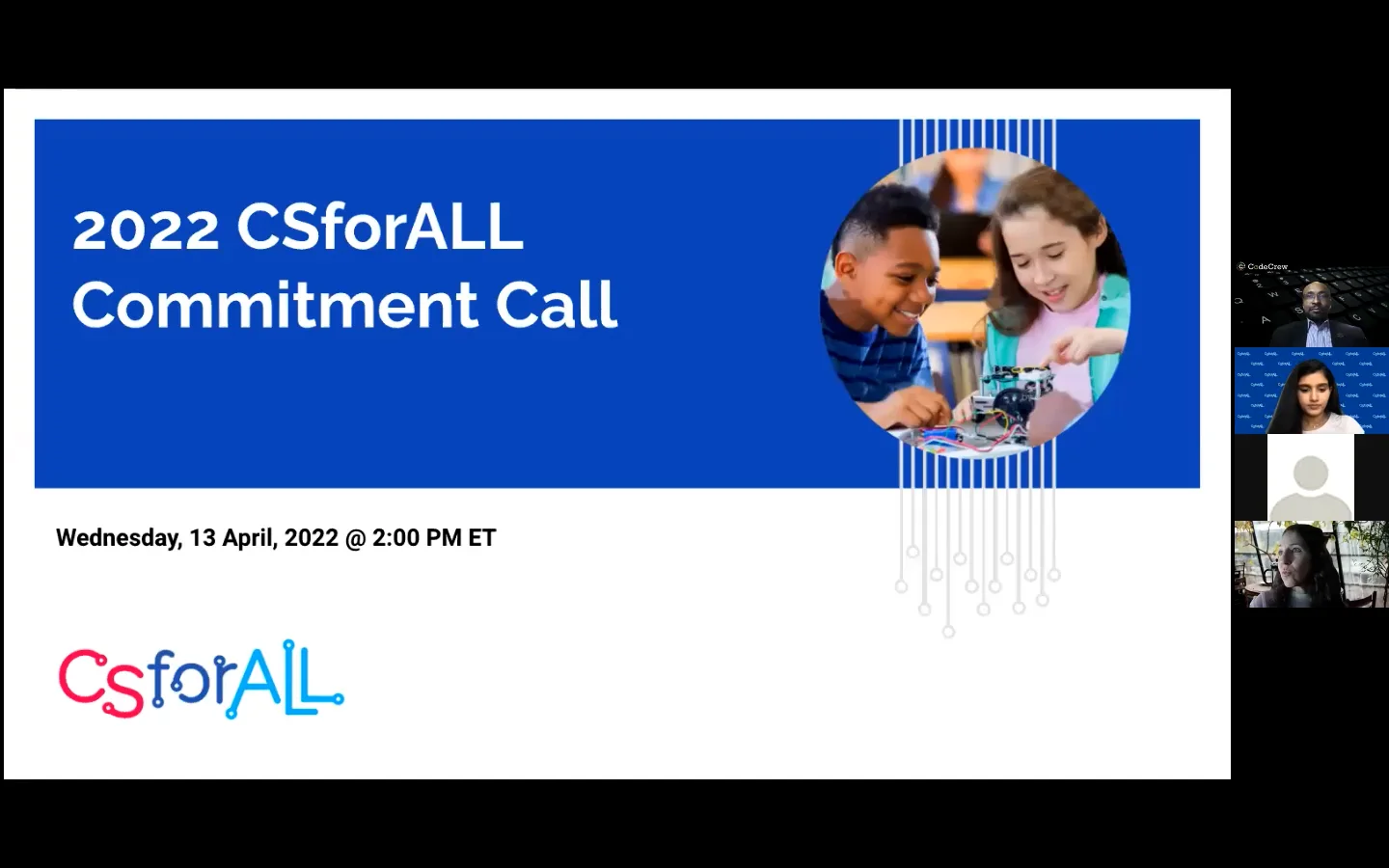 2022 CSforALL Commitments Call on Vimeo