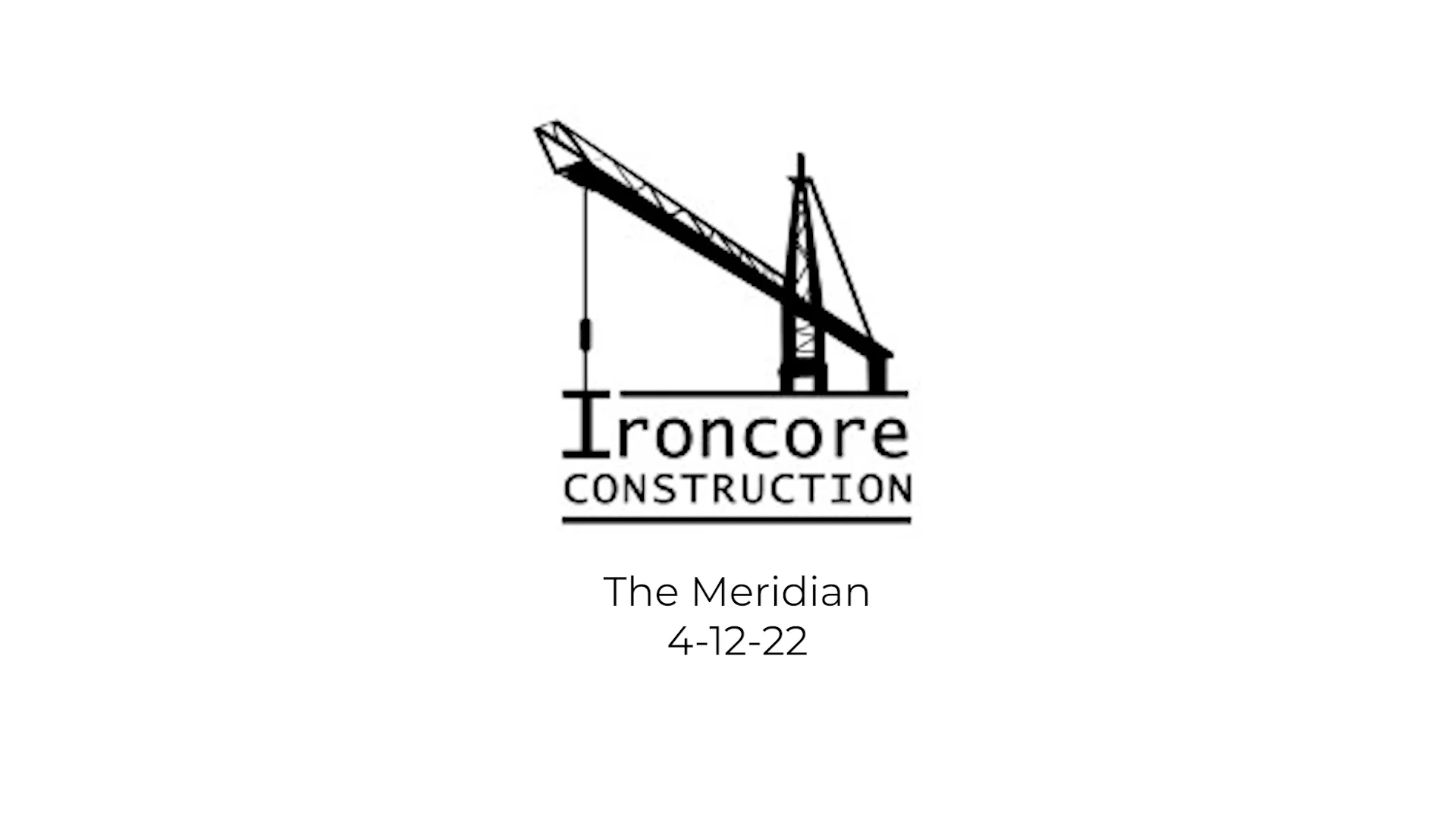 The Meridian - Ironcore Construction - Construction Job Site Drone ...