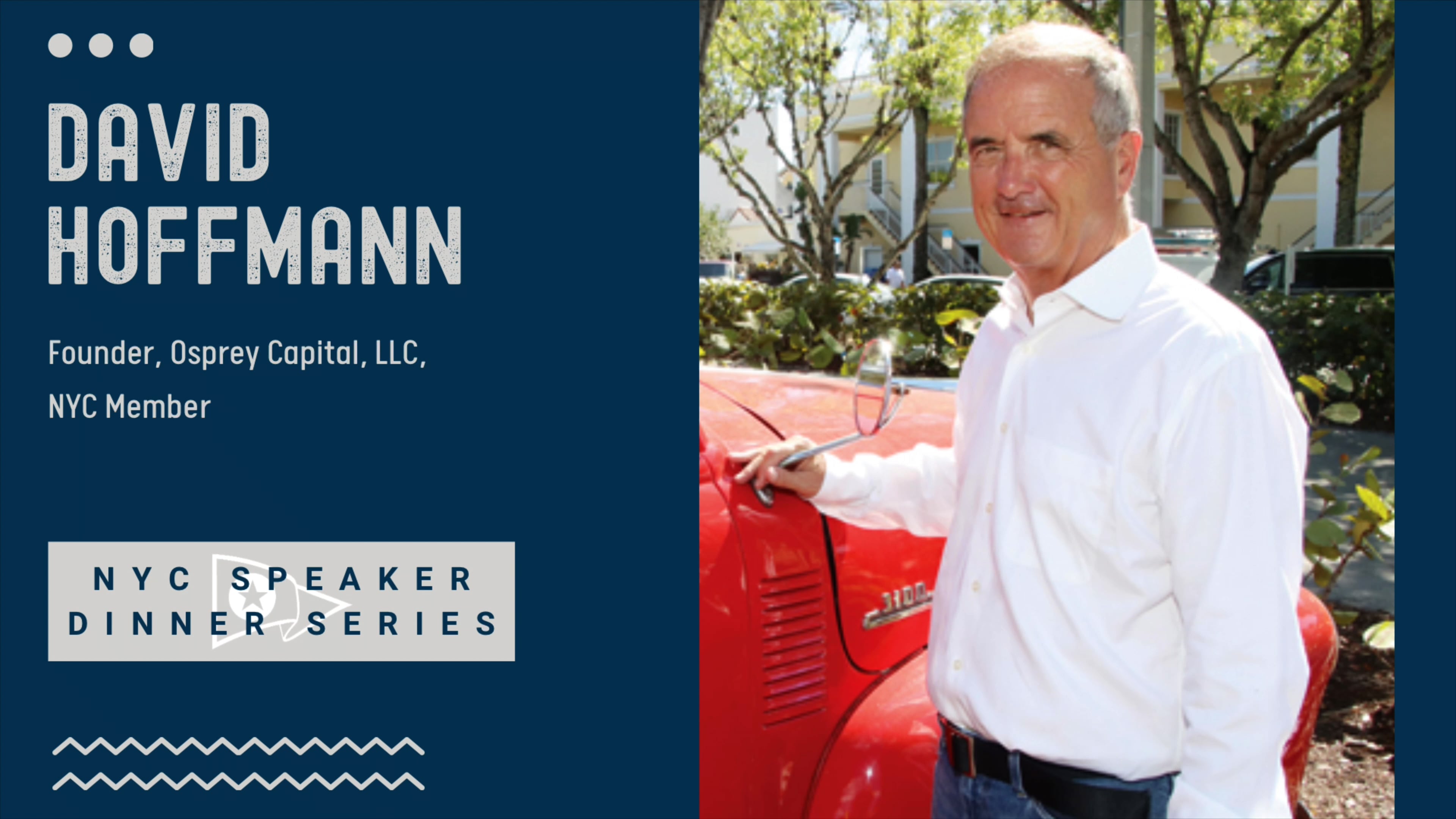 Speaker Dinner Series with David Hoffmann on Vimeo