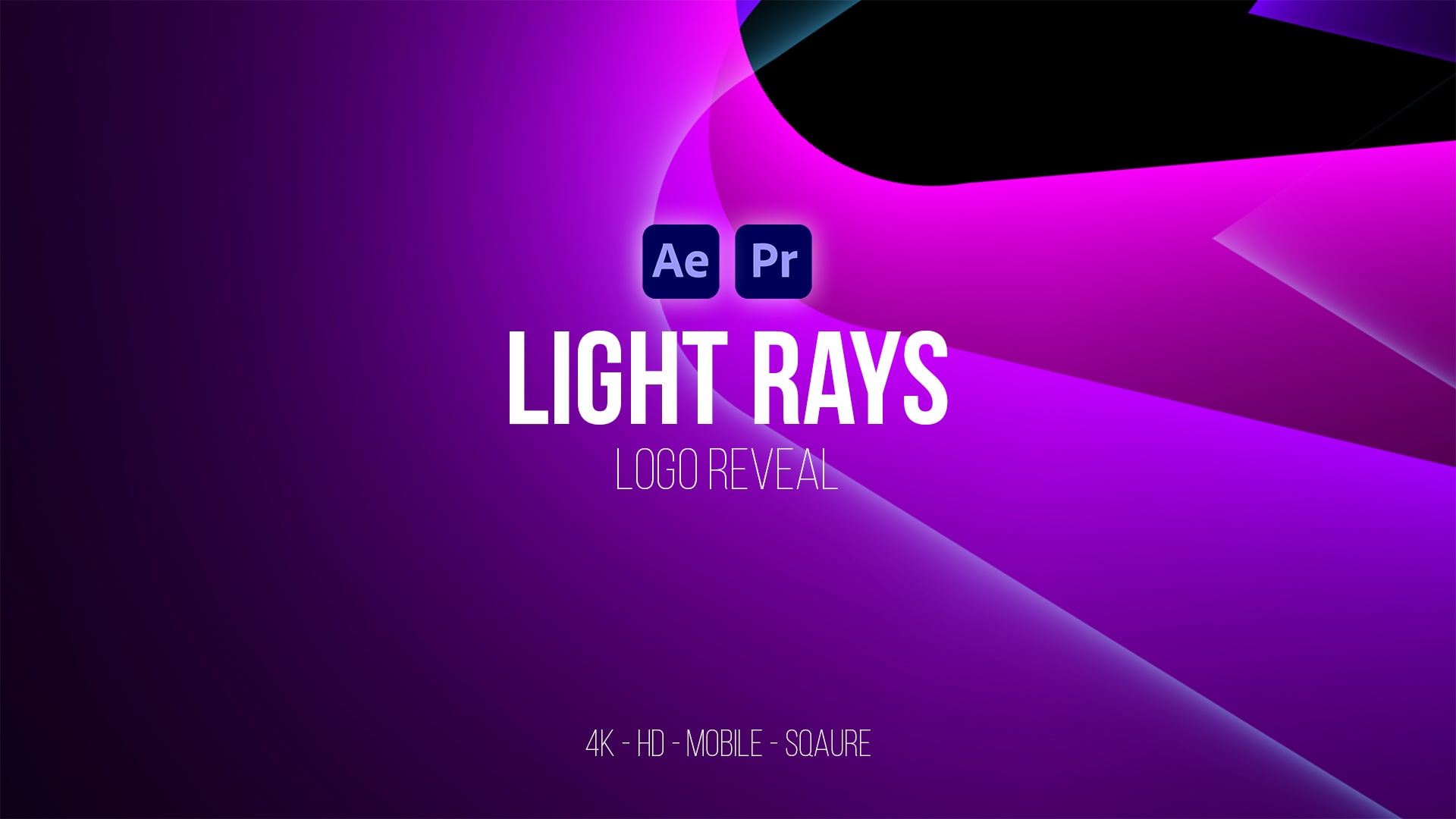 Light Rays Logo Reveal (After Effects Template - Premiere Pro Mogrts ...