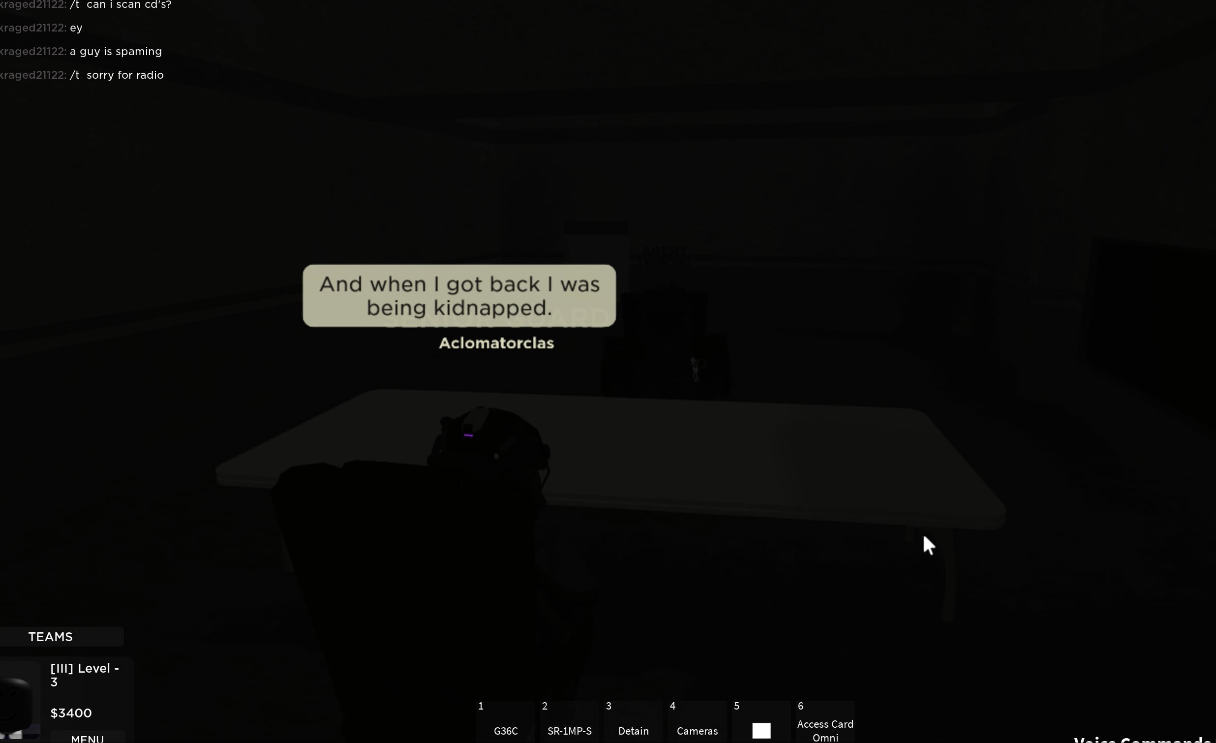 ISD Interrogation | SD:SRU Aclomatorclas breaching Keter Class SCP-457 ...
