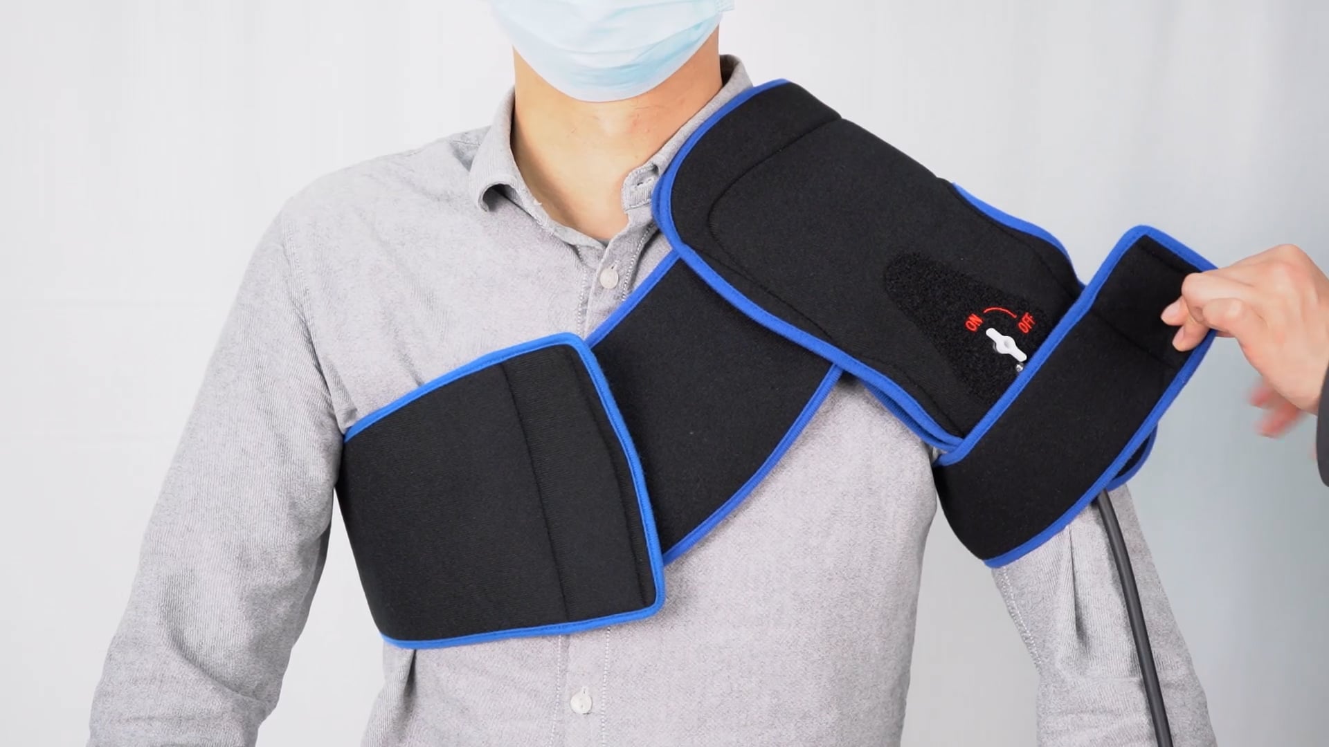 Shoulder Cold Compression Cuff on Vimeo