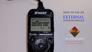 How to use an external intervalometer