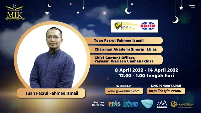 Rakaman 14 April : Ustaz Fazrul Fahmee Ismail on Vimeo