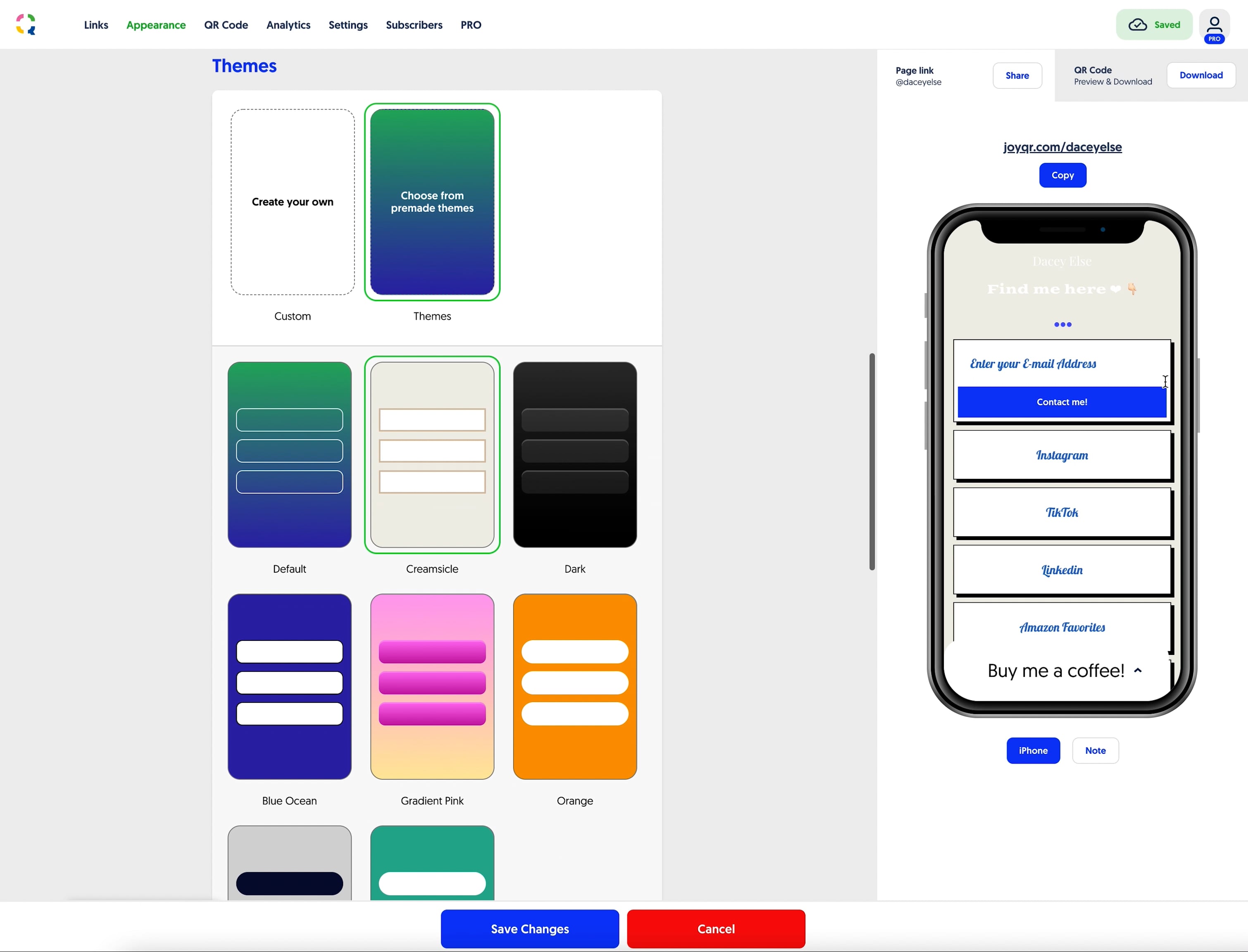 Joy QR BIO Link Page Short Tutorial on Vimeo