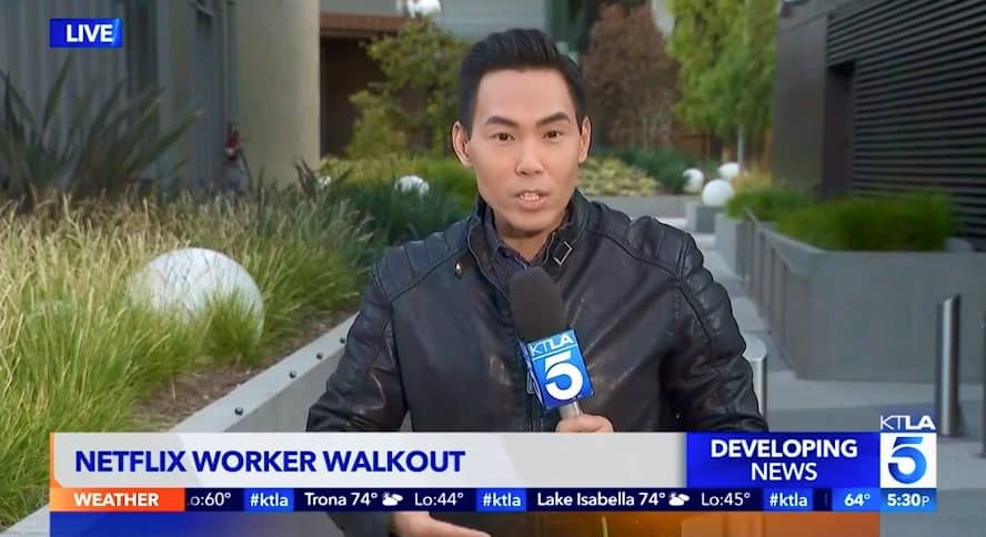 Gene Kang: KTLA Netflix Transgender Walkout on Vimeo