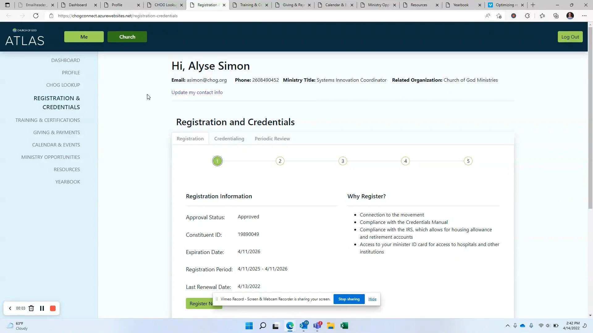 Module 7: Registration & Credentials Overview