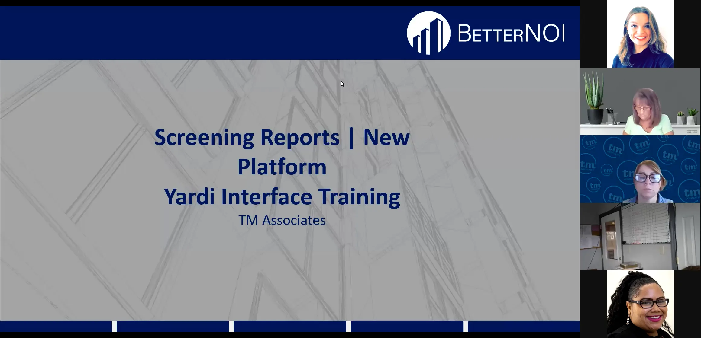 TM Associates Yardi Integration and New Screening Platform Training 4 ...
