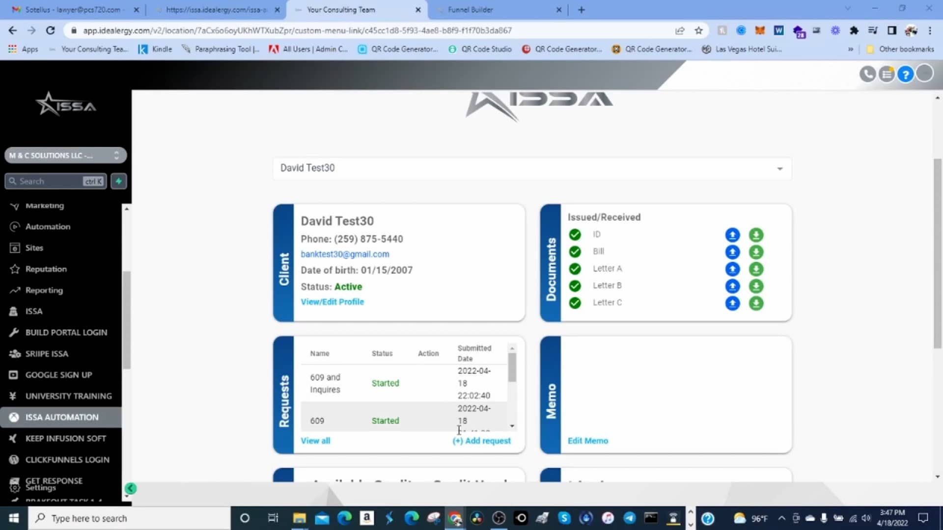 AUTOMATED PROCESS UPDATED My # is 800-375-5167 EXT 777 on Vimeo