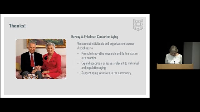 Harvey A. Friedman Center for Aging on Vimeo