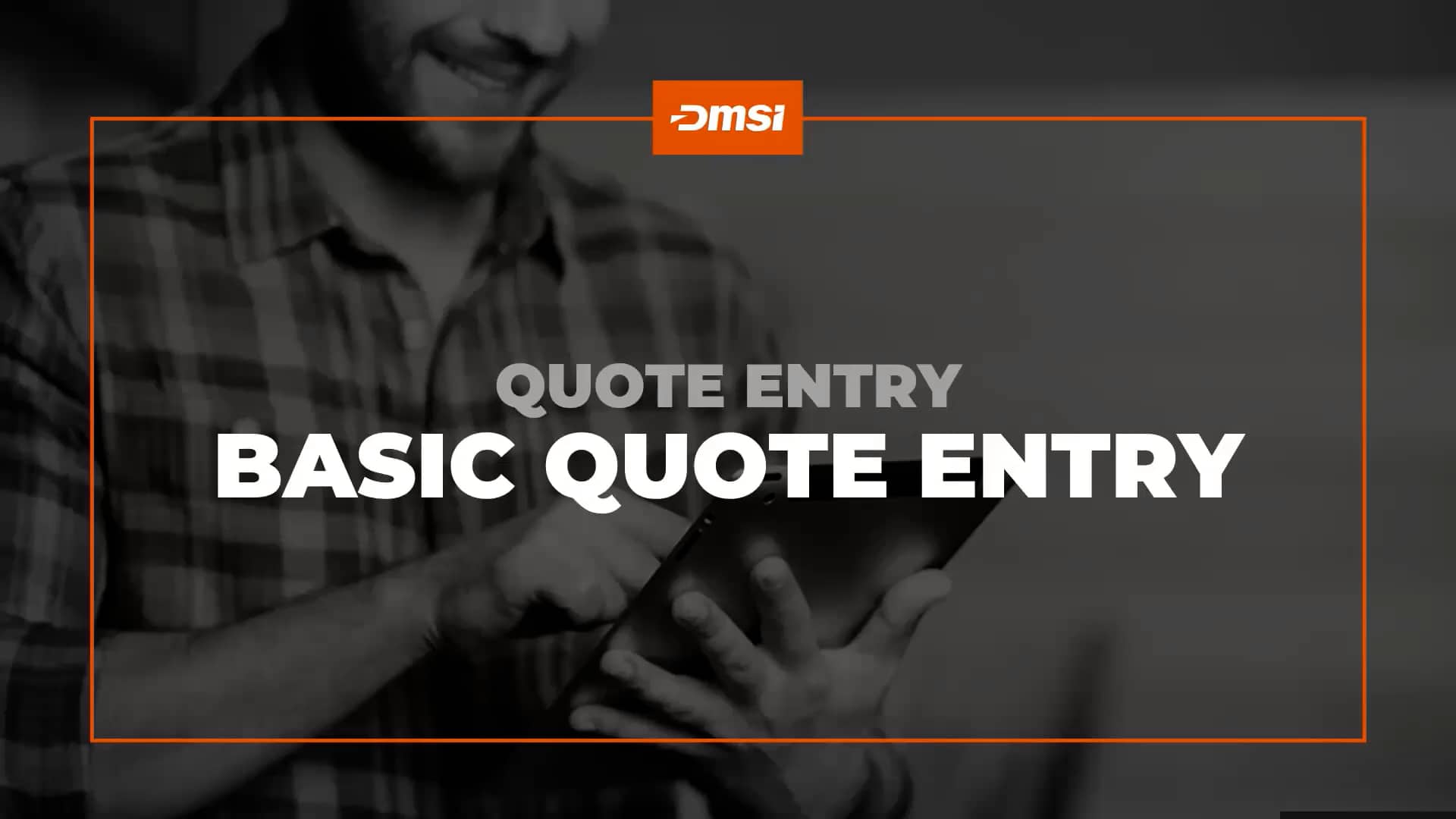 Quote Entry Overview and Basic Quote Entry on Vimeo