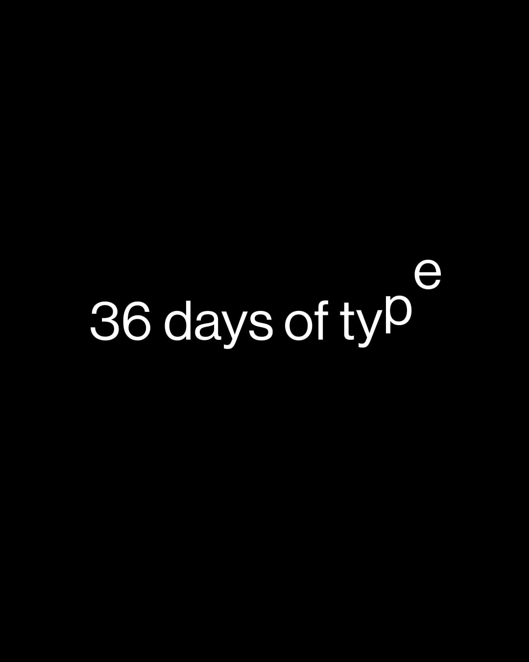 36daysoftype – Edition 2022 on Vimeo