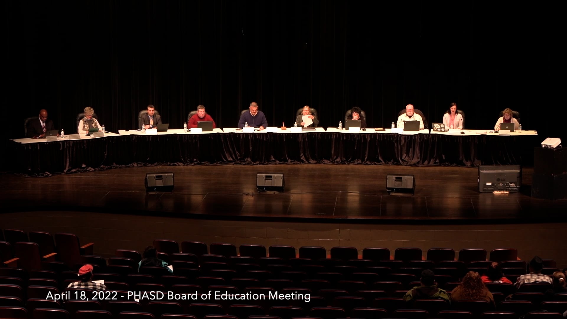 PHASD Board of Education Meeting - April 18, 2022 EXCERPT - Student and ...