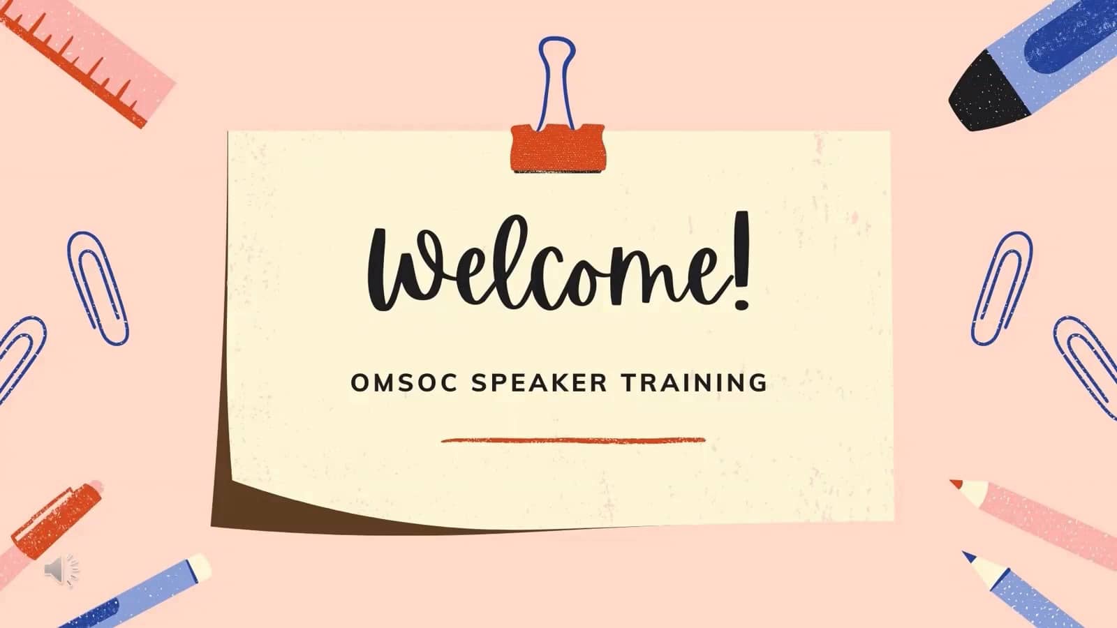 OMSOC Speaker Training Video 2022 on Vimeo