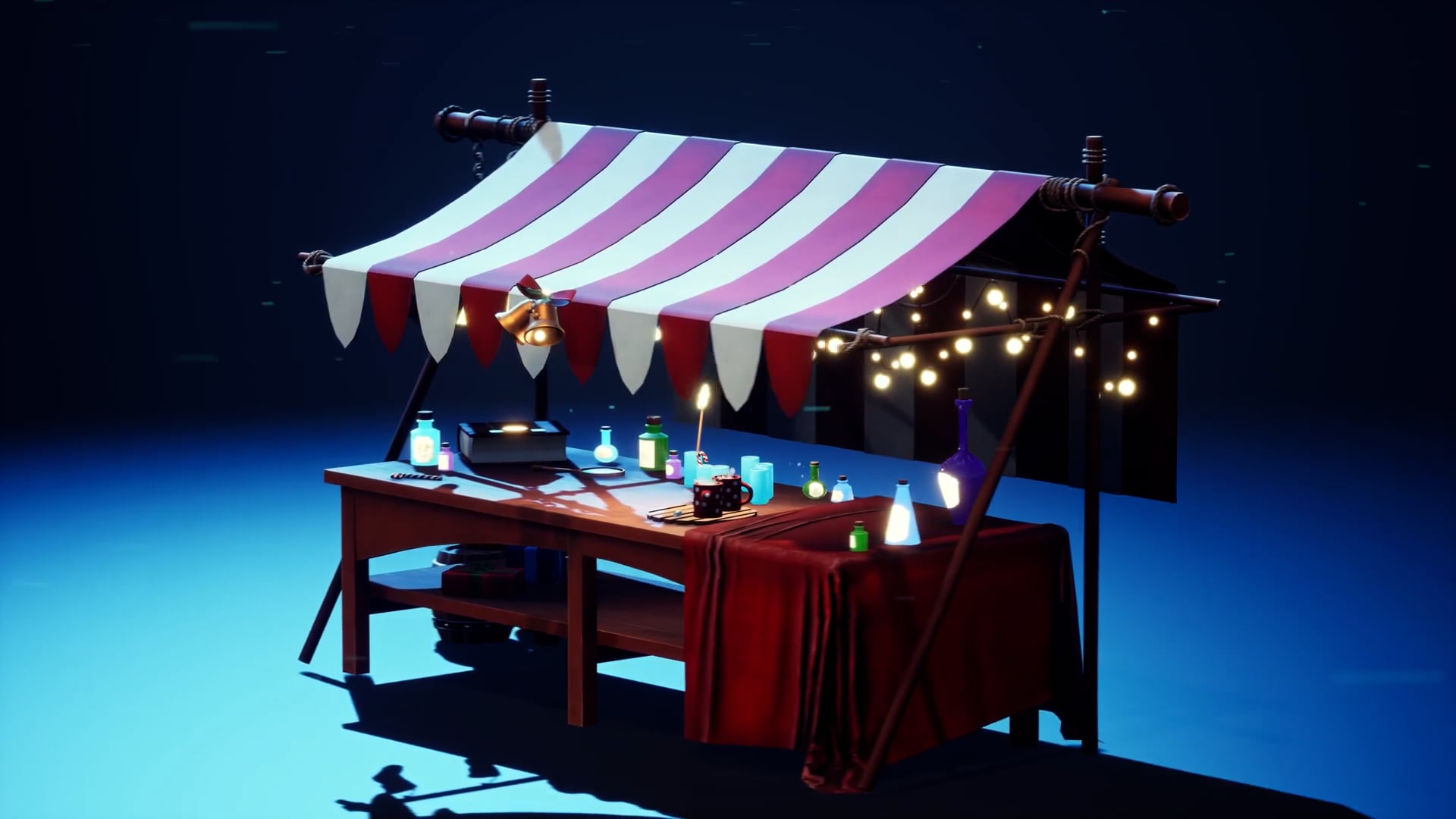 Magic Market Stall 3D Model on Vimeo