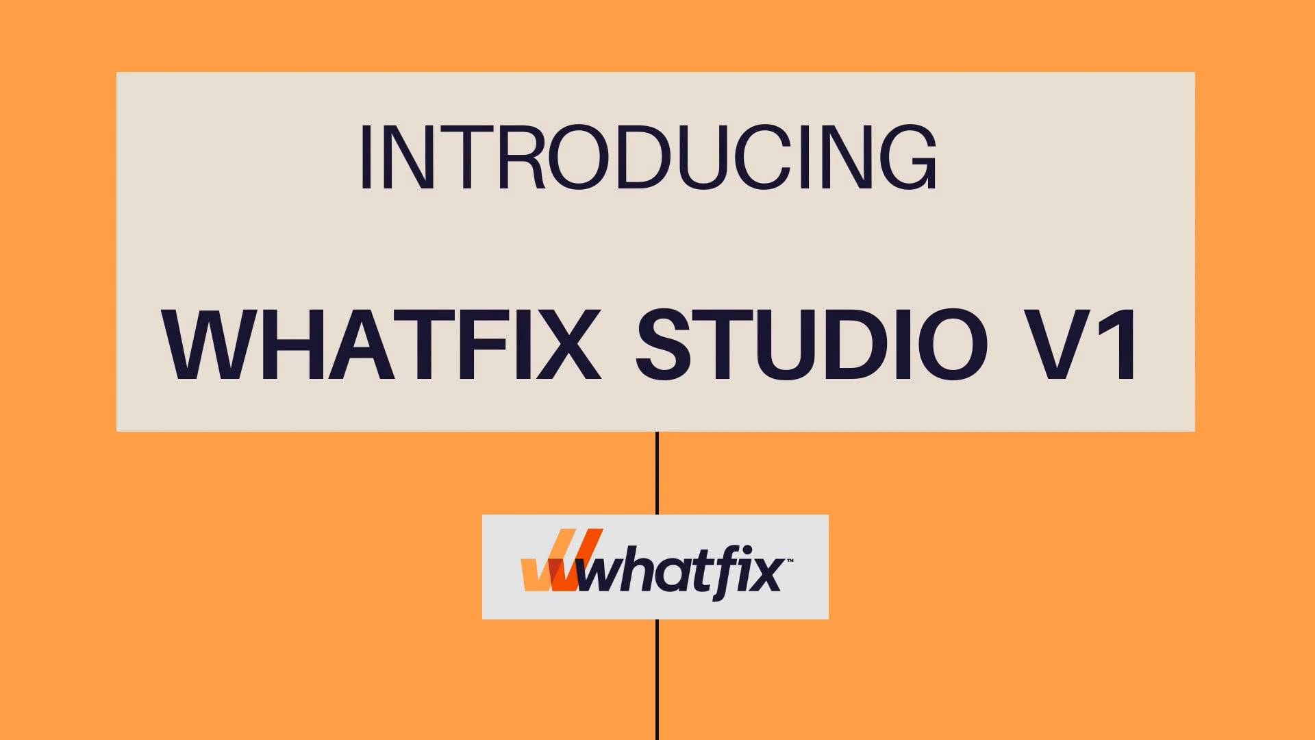 INTRODUCING WHATFIX STUDIO on Vimeo