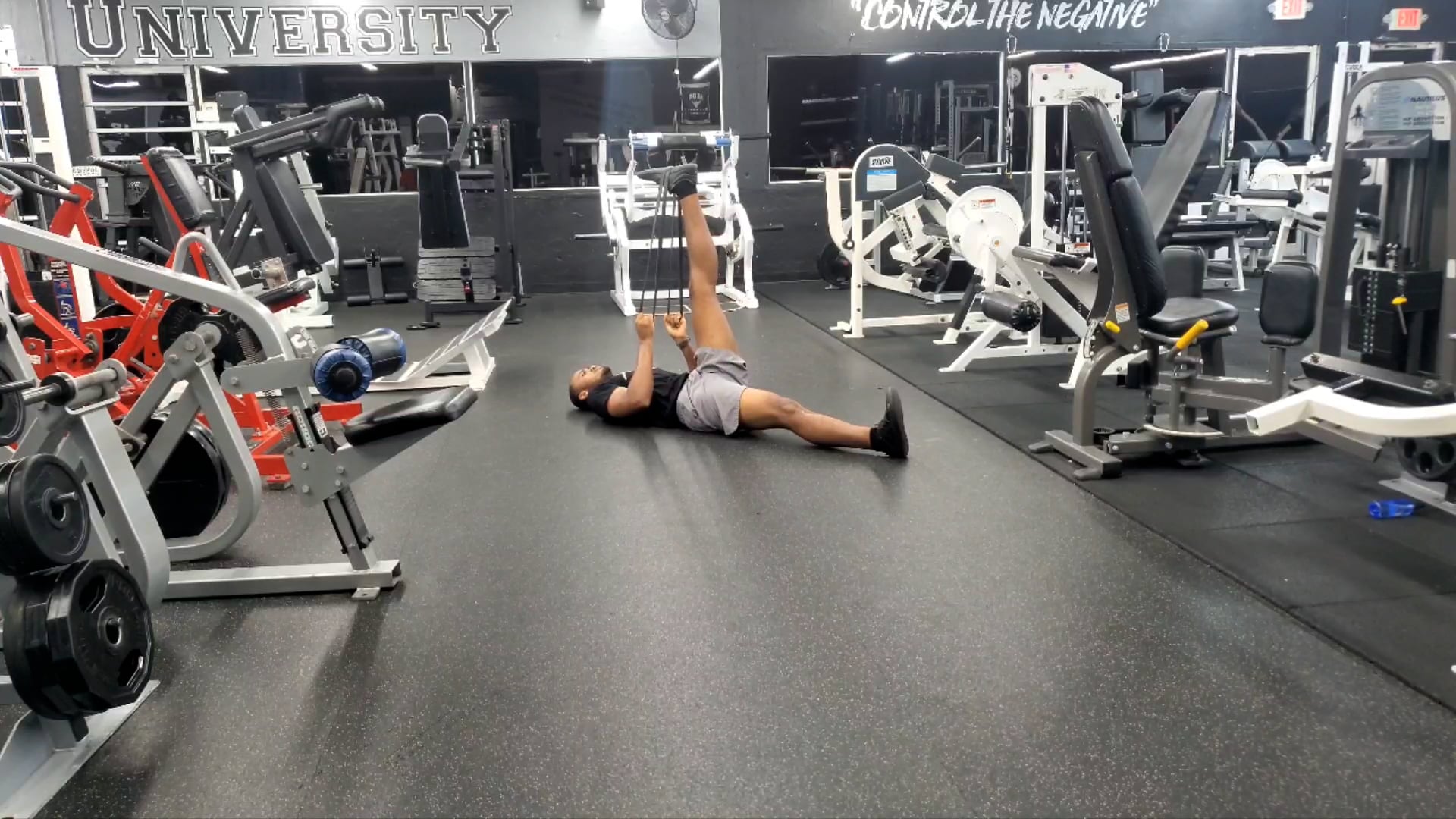 Supine Band Assisted Hamstring Stretch on Vimeo