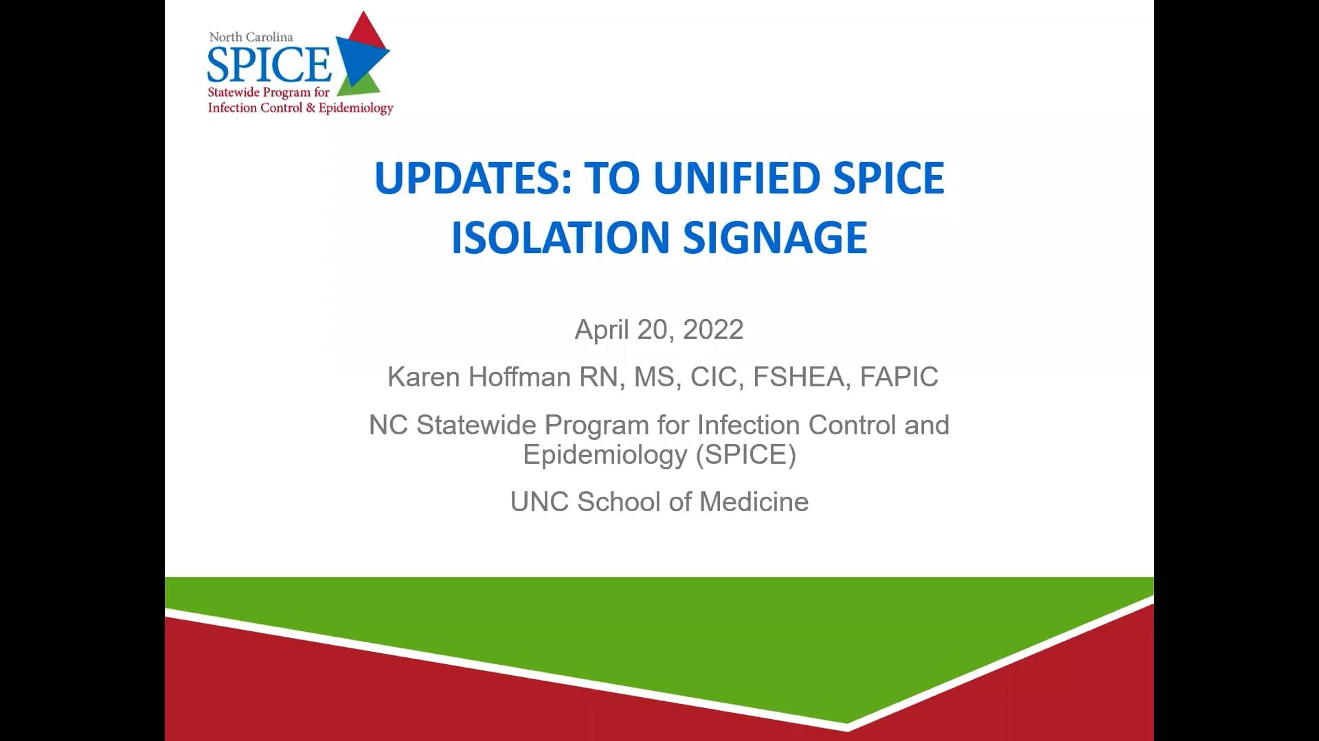 Update: Unified SPICE Isolation Signage on Vimeo