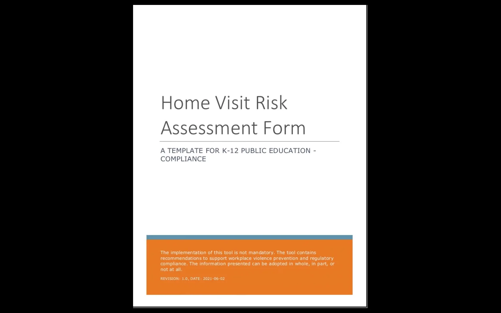 Workplace Violence Prevention Home Visit Risk Assessment on Vimeo