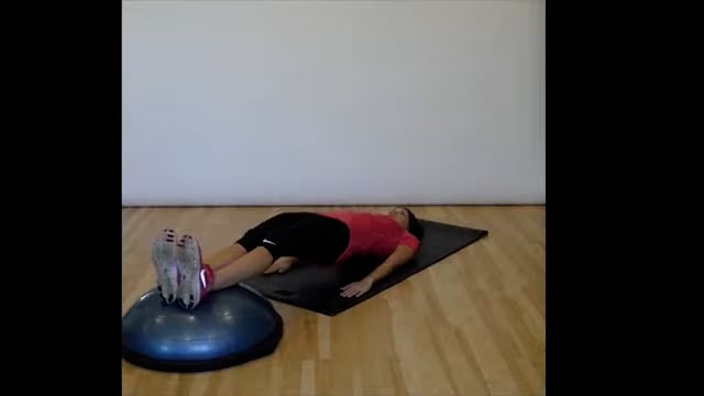 Hamstring Bridge (Bosu) - Straight Leg.mp4 on Vimeo
