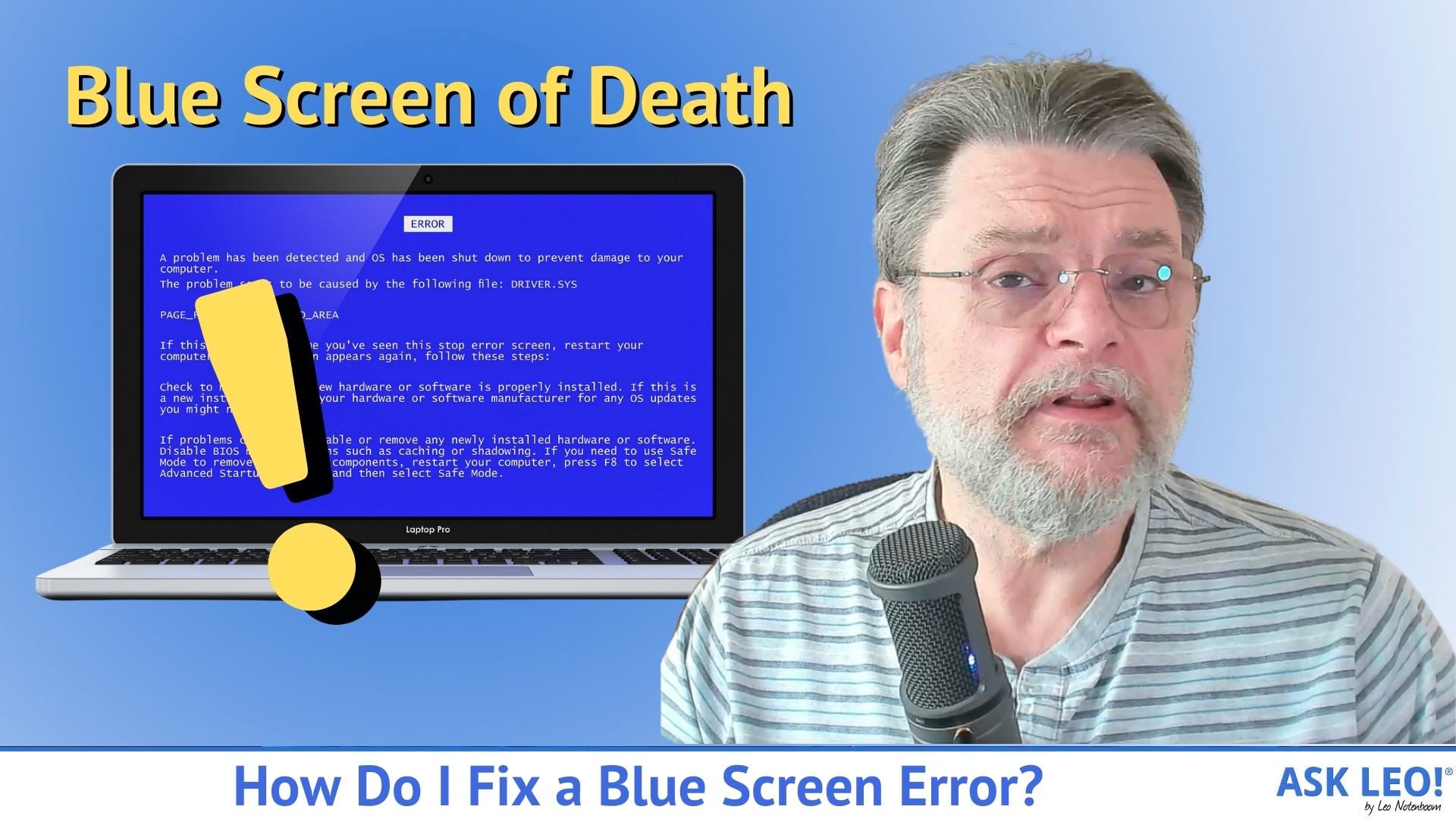 How Do I Fix a Blue Screen Error? on Vimeo