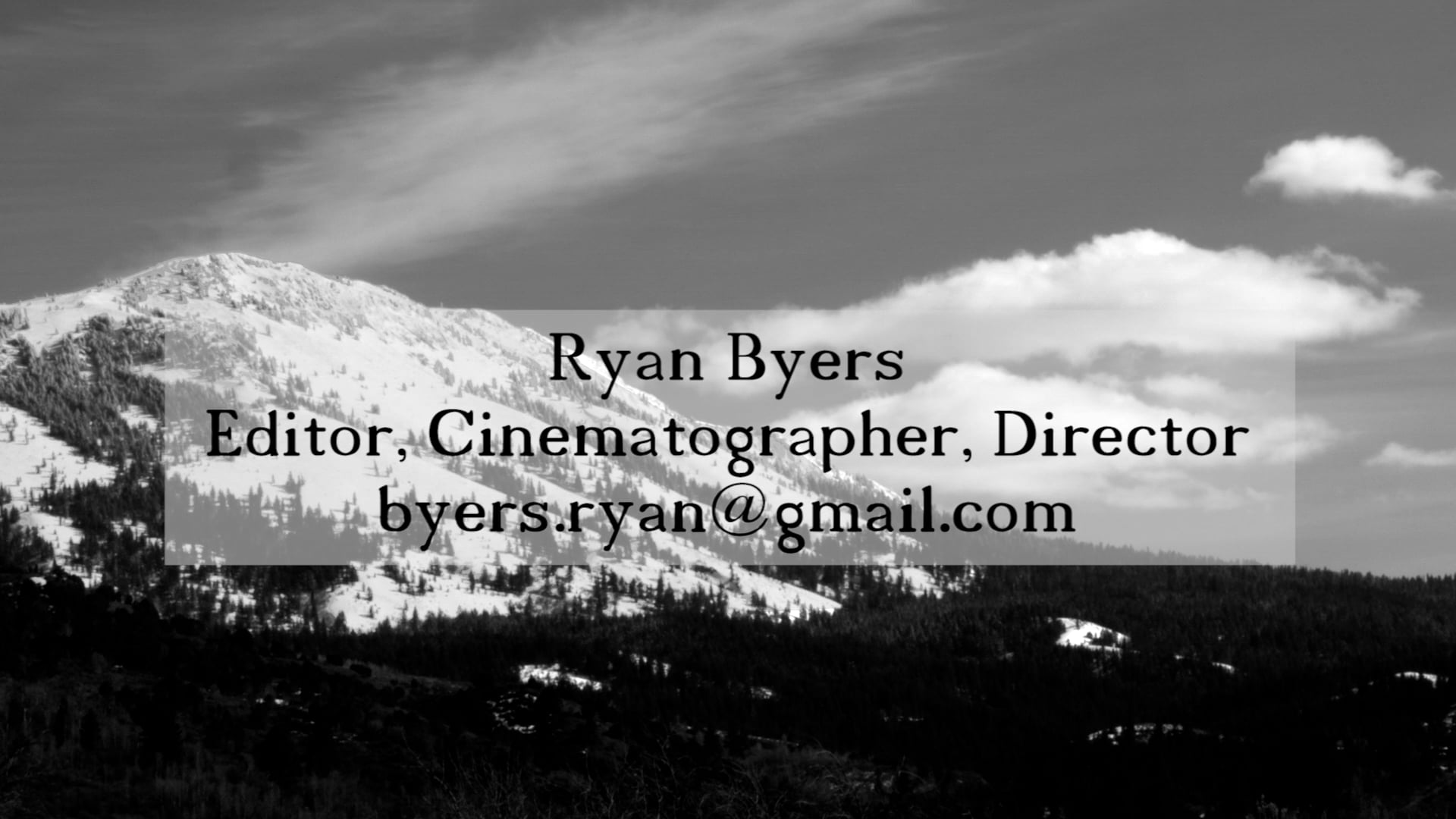 Ryan Byers Demo Reel 2022.mp4 on Vimeo