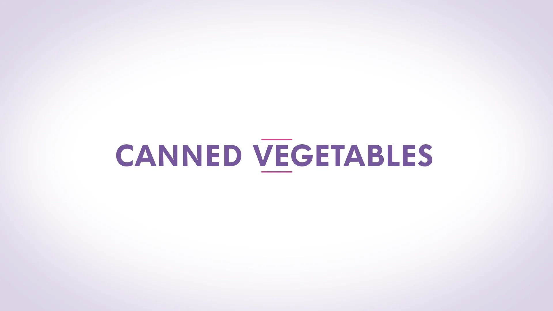 WIC Canned Vegetables on Vimeo