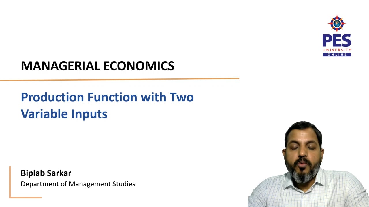 Production functions with one variable input and two variable inputs on ...