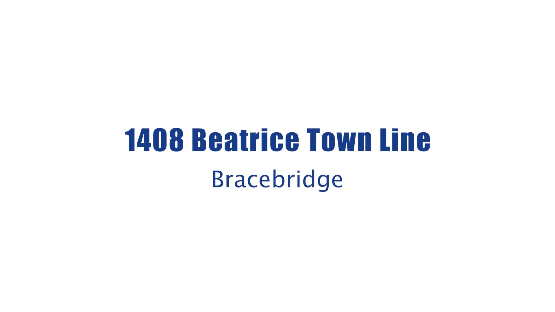 1408 Beatrice Town Line on Vimeo