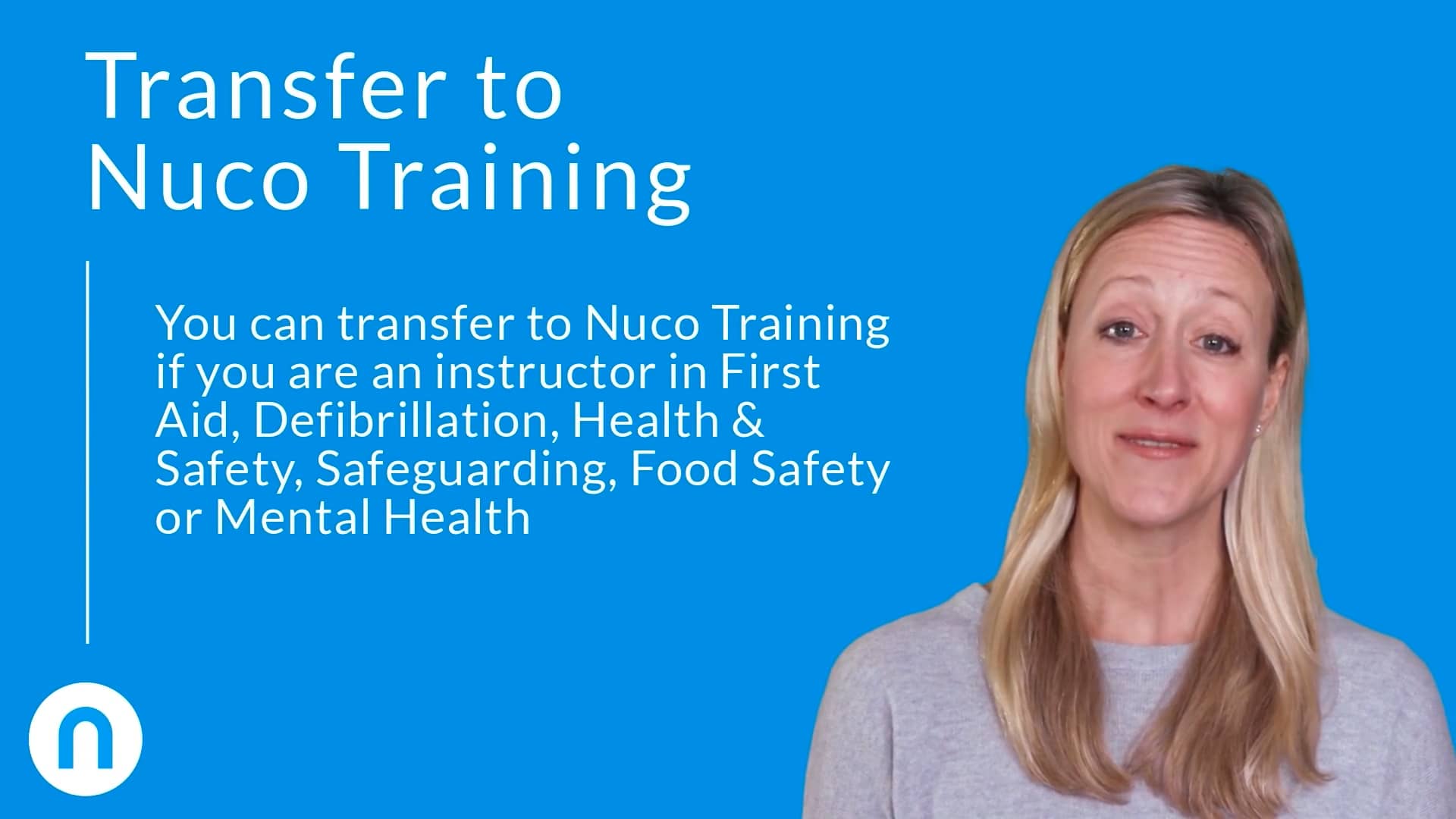 Transfer to Nuco Training on Vimeo