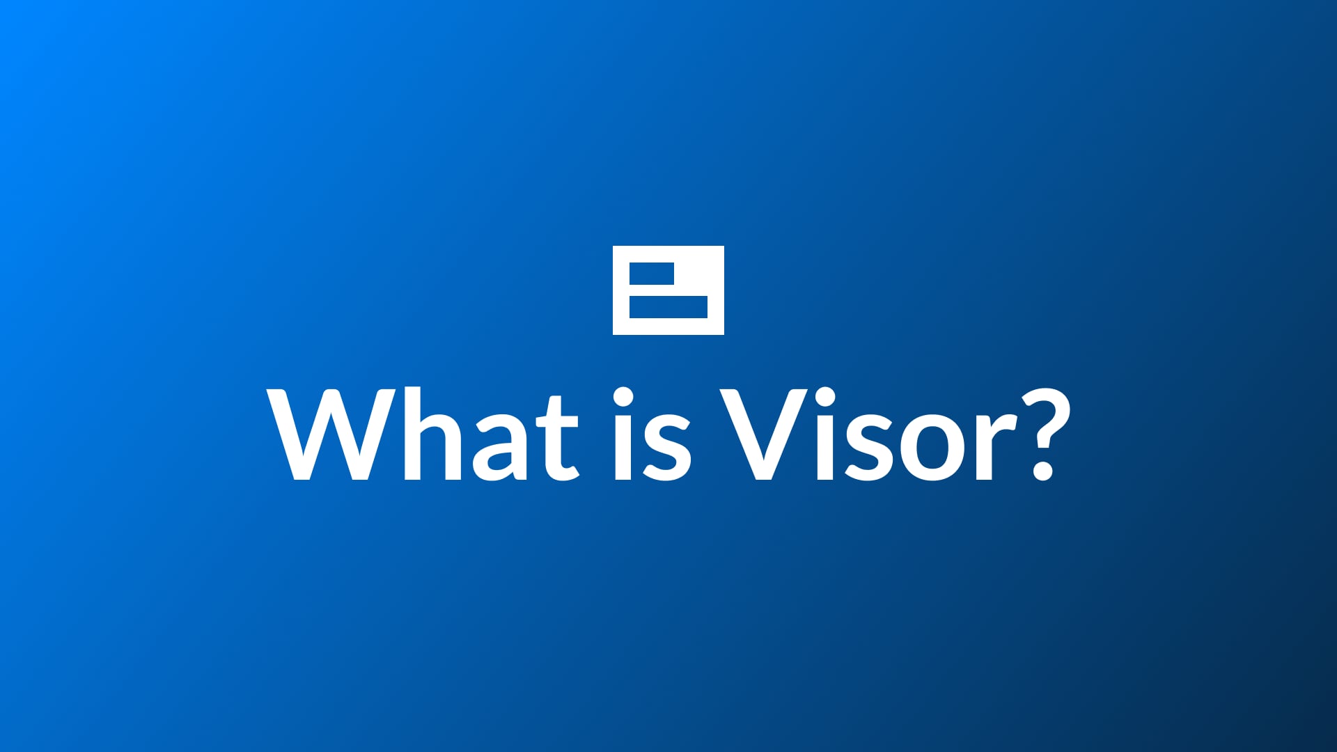What is Visor formatting on Vimeo