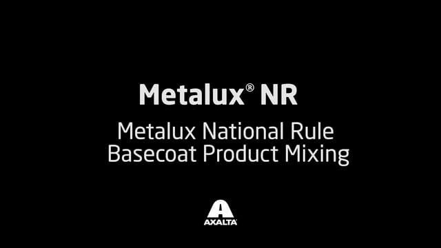 Metalux® NR Base Coat Product Mixing on Vimeo