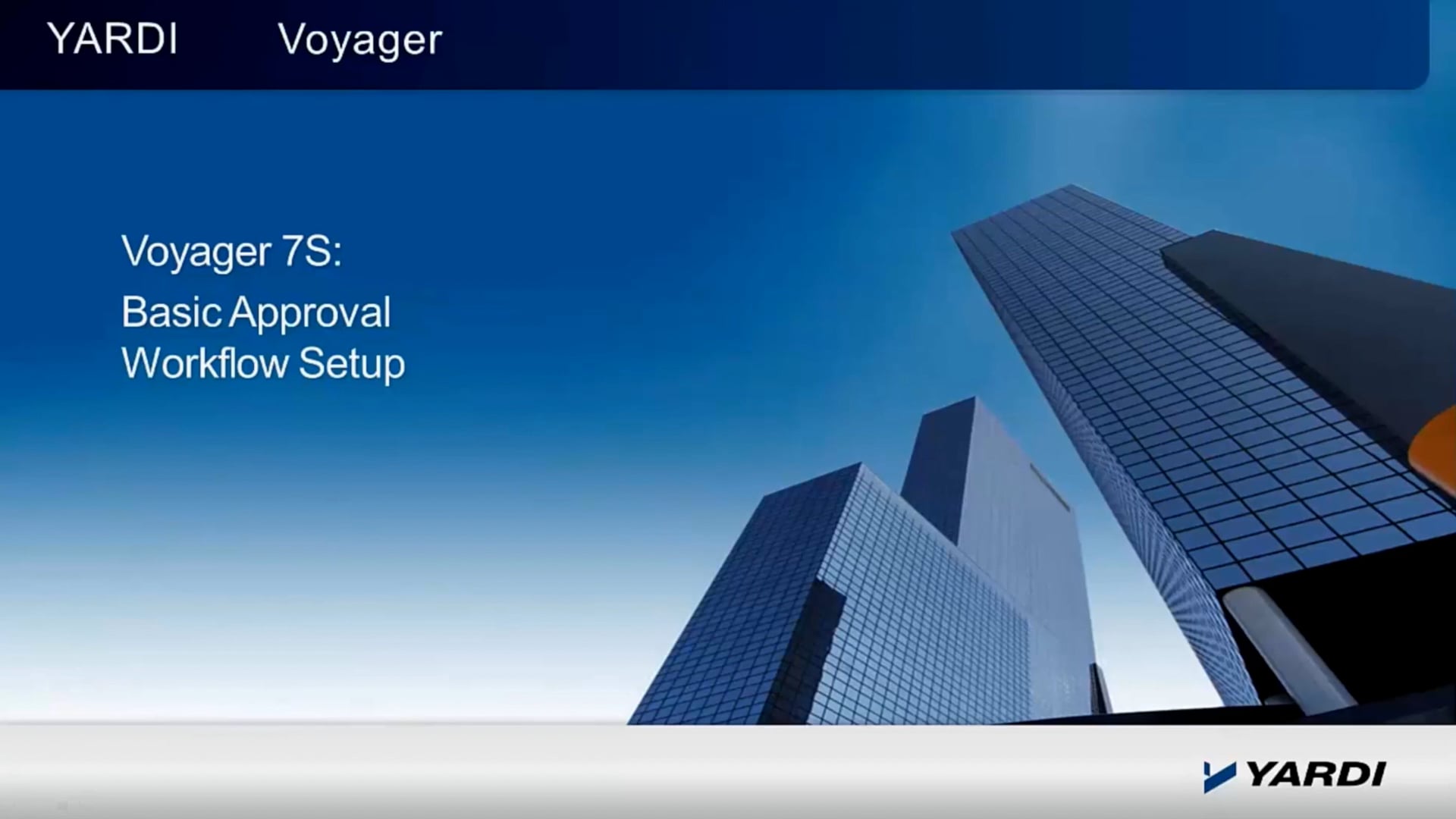 Yardi Workflow Training Video on Vimeo