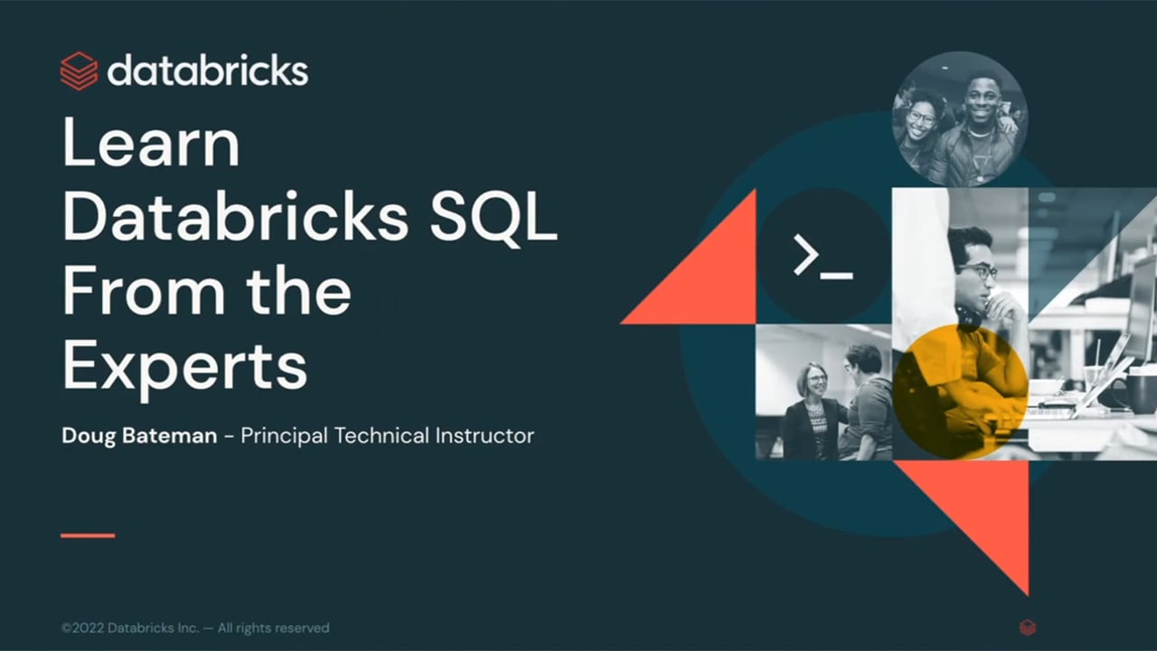 Learn Databricks SQL from the Experts on Vimeo