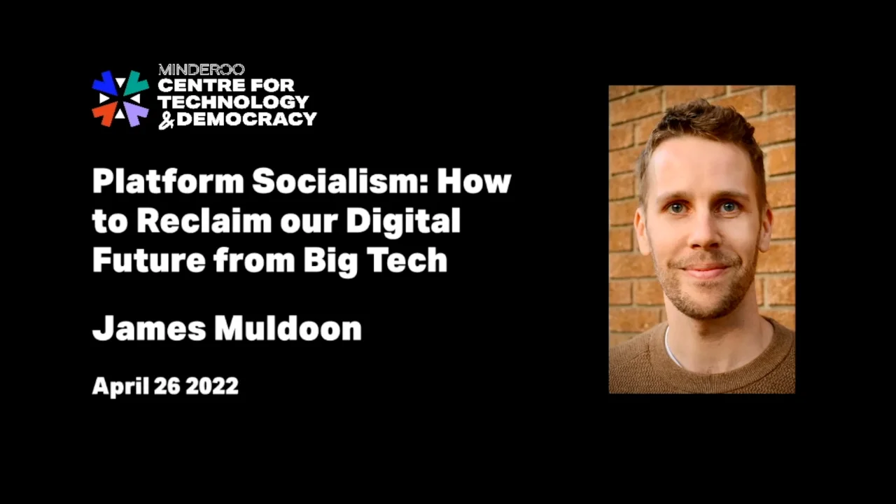 Platform Socialism: How to Reclaim our Digital Future from Big Tech on ...
