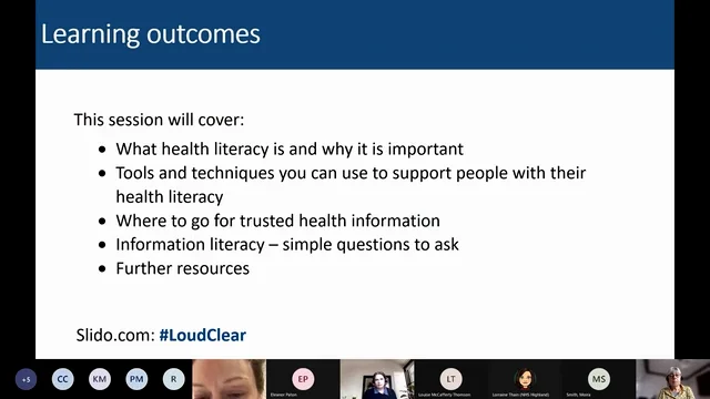 NES Pharmacy Health Literacy Webinar