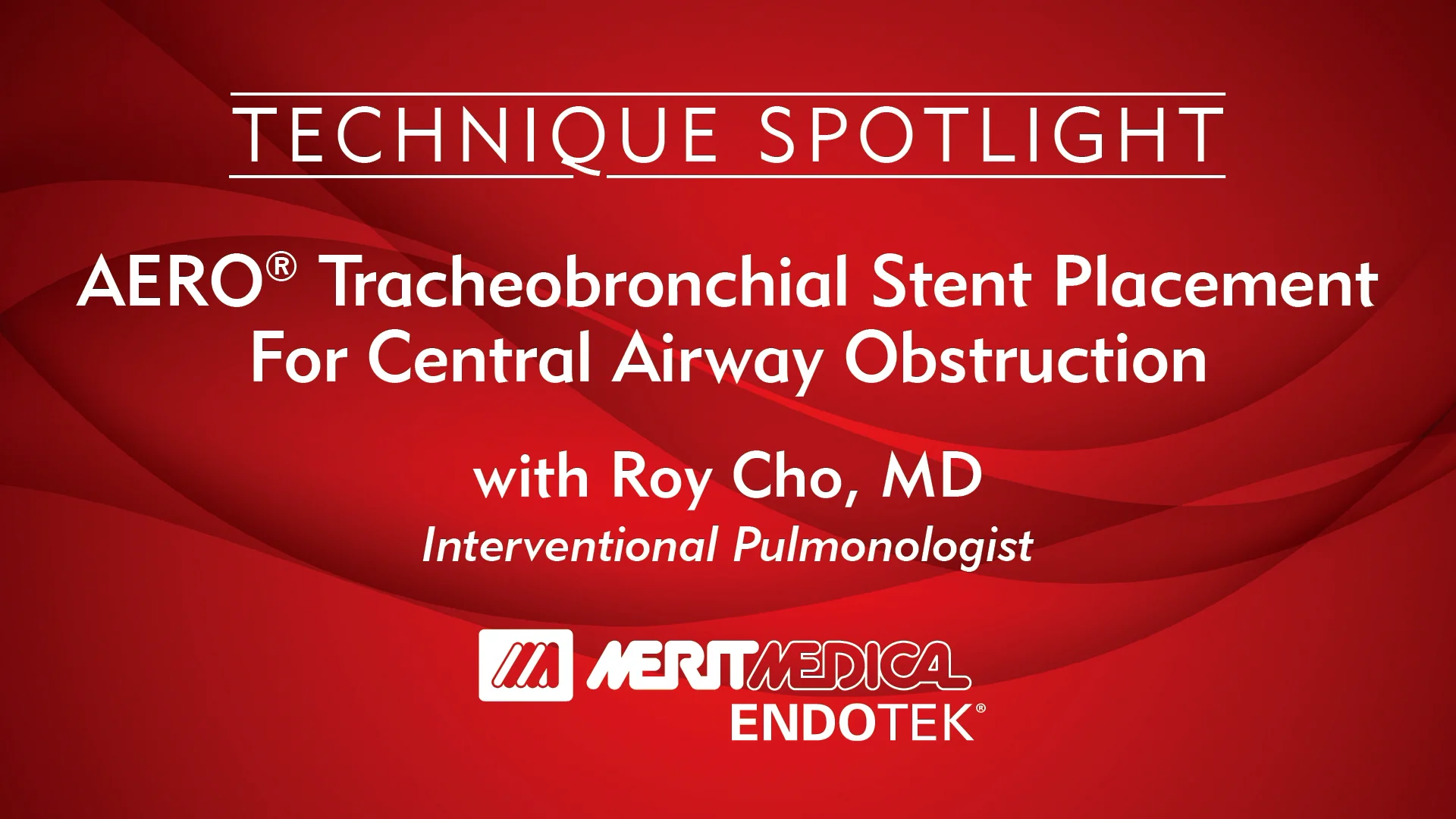 AERO Tracheobronchial Stent Placement for Central Airway Obstruction ...