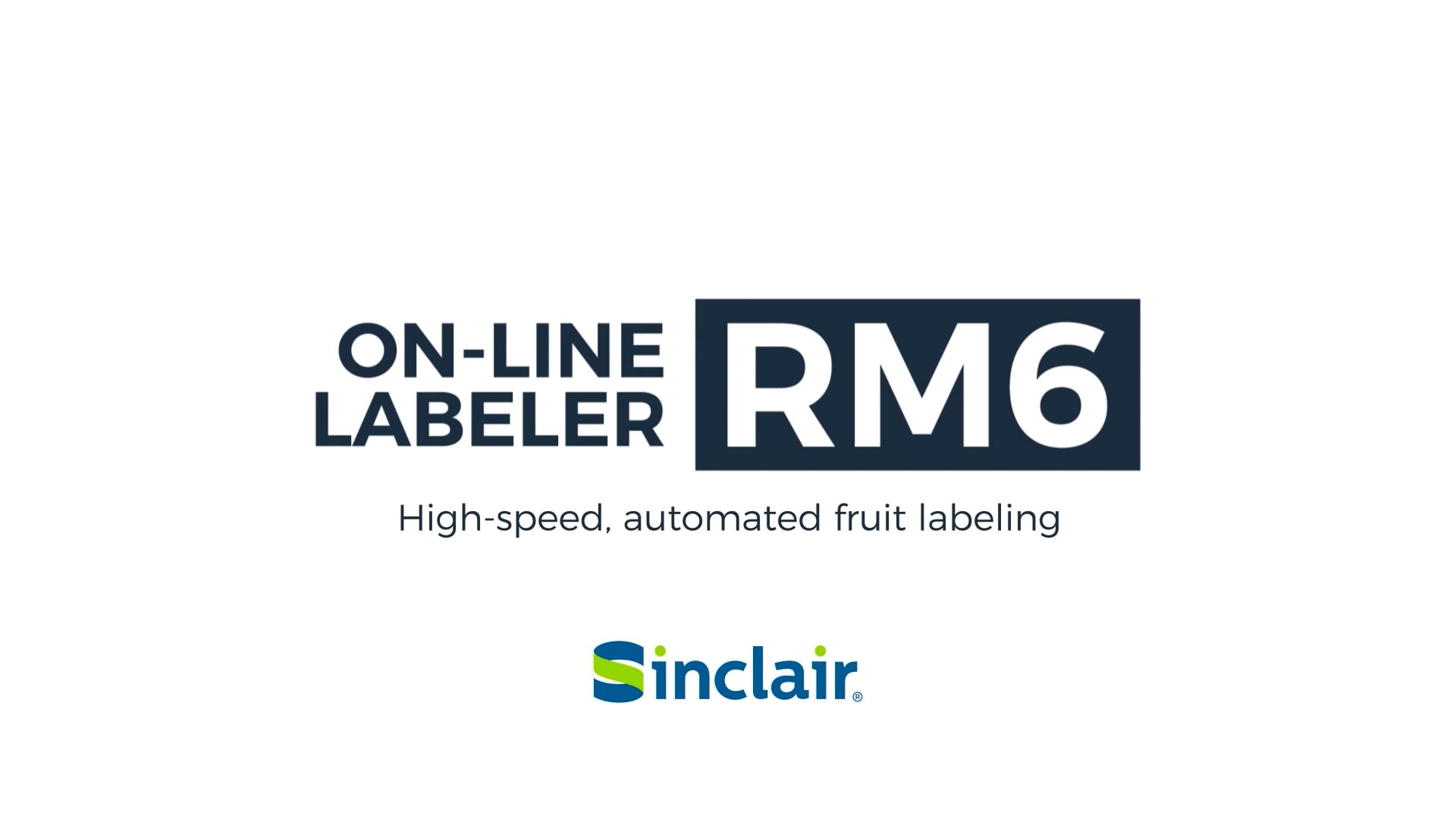 Sinclair RM6 On-line fruit labeling solution on Vimeo