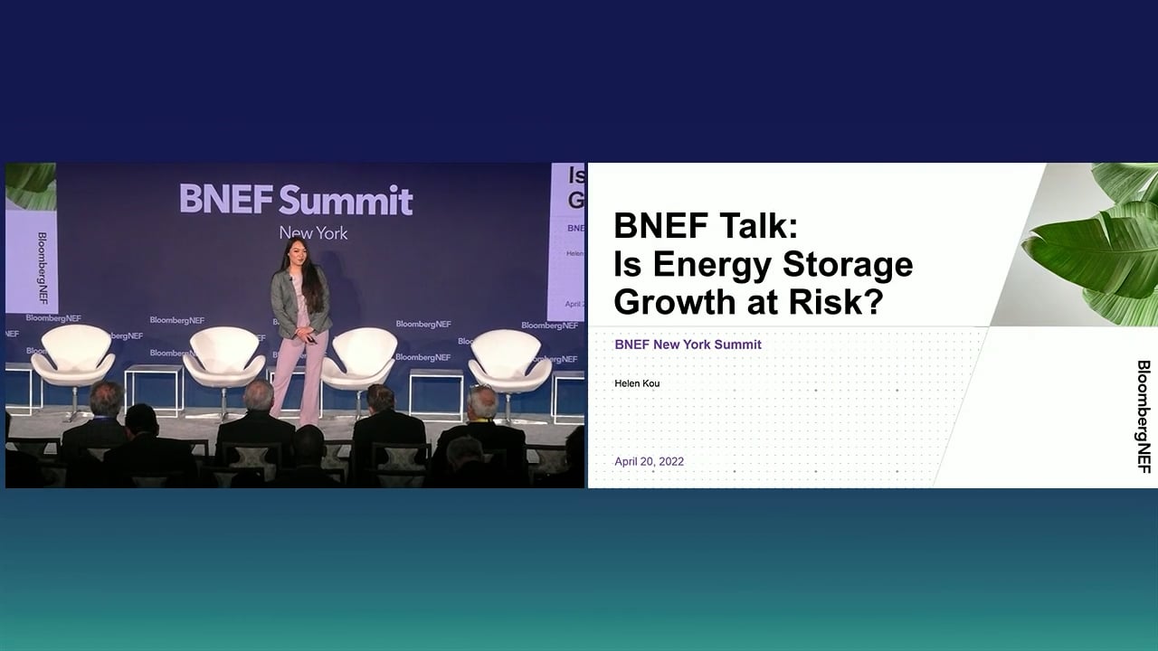BNEF Summit: BNEF Talk: Is Energy Storage Growth at Risk? on Vimeo
