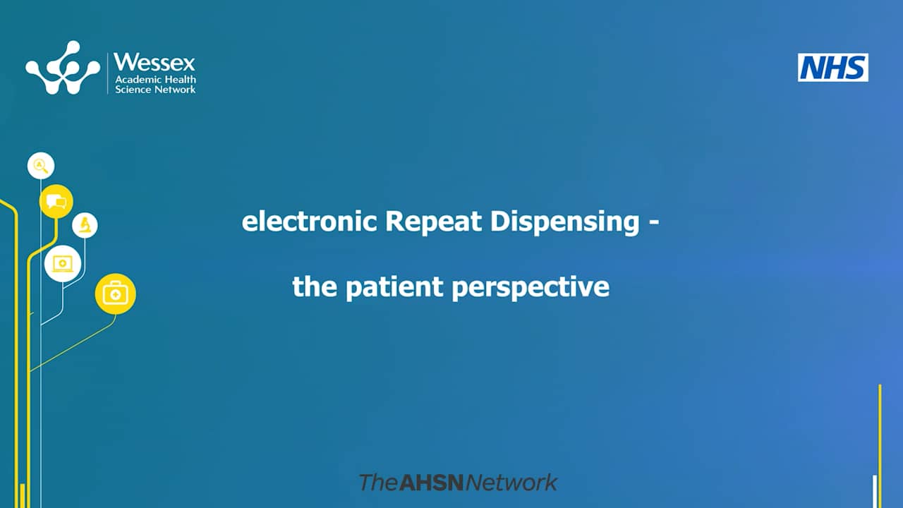 Electronic repeat dispensing - the patient perspective (full version) on Vimeo
